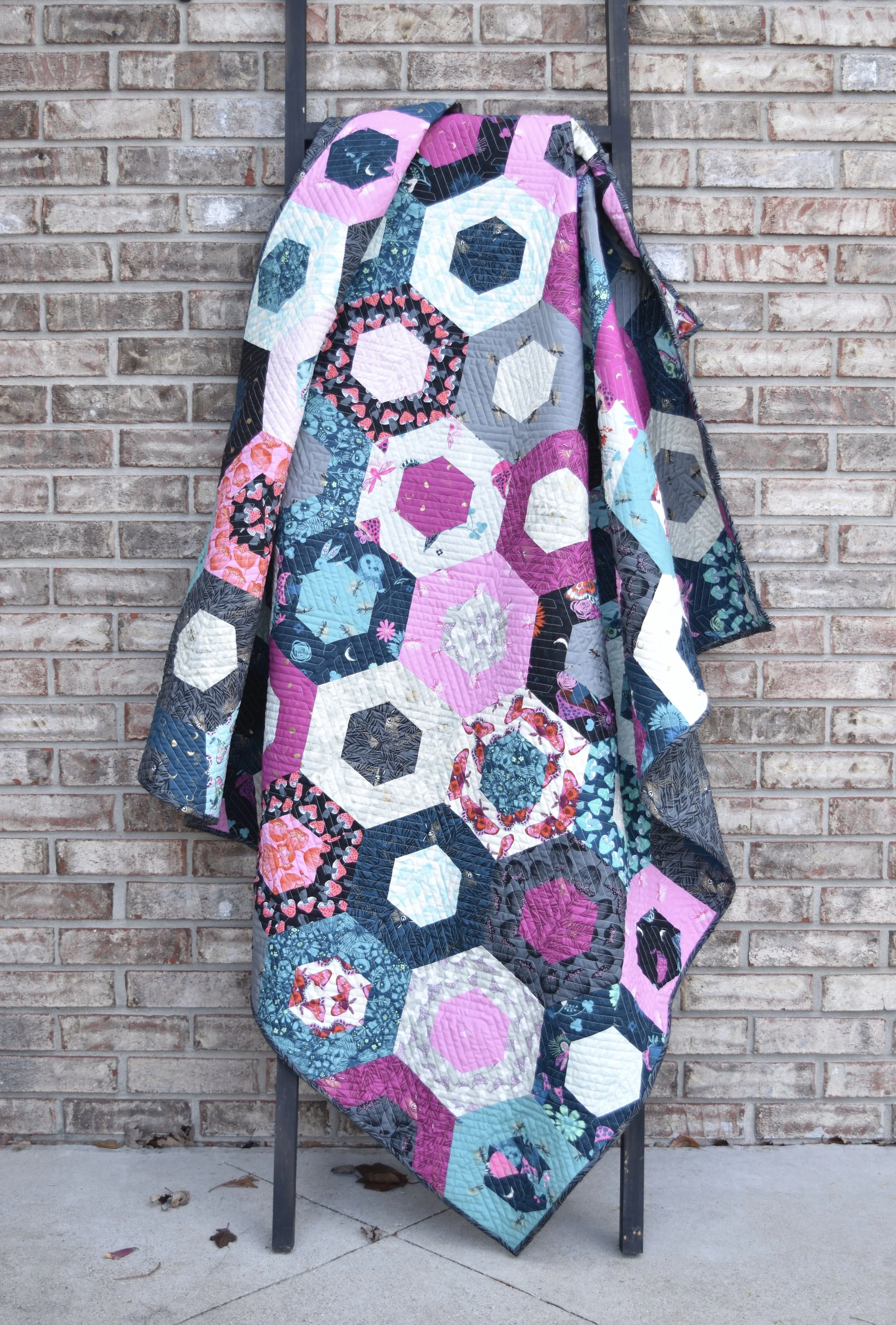Firefly Hexaround Quilt — Material Girl Quilts