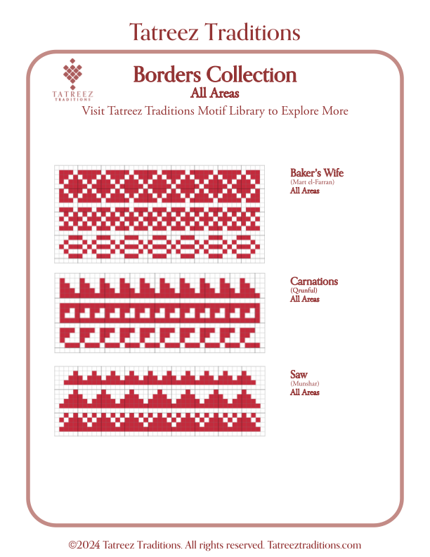 Border Motifs — Tatreez Traditions