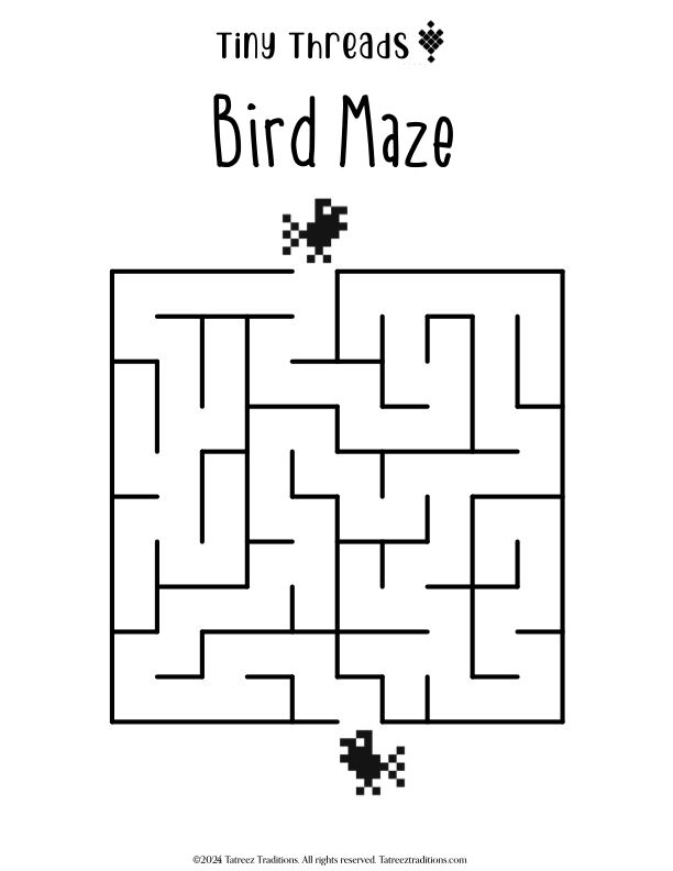 Bird Maze — Tatreez Traditions