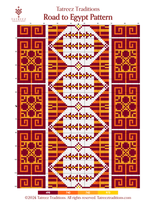 Road to Egypt Pattern — Tatreez Traditions