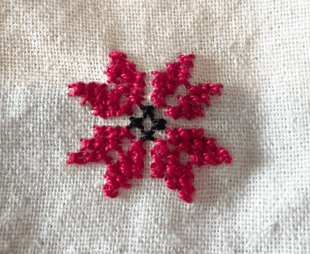 Waste Canvas Removal — Tatreez Traditions