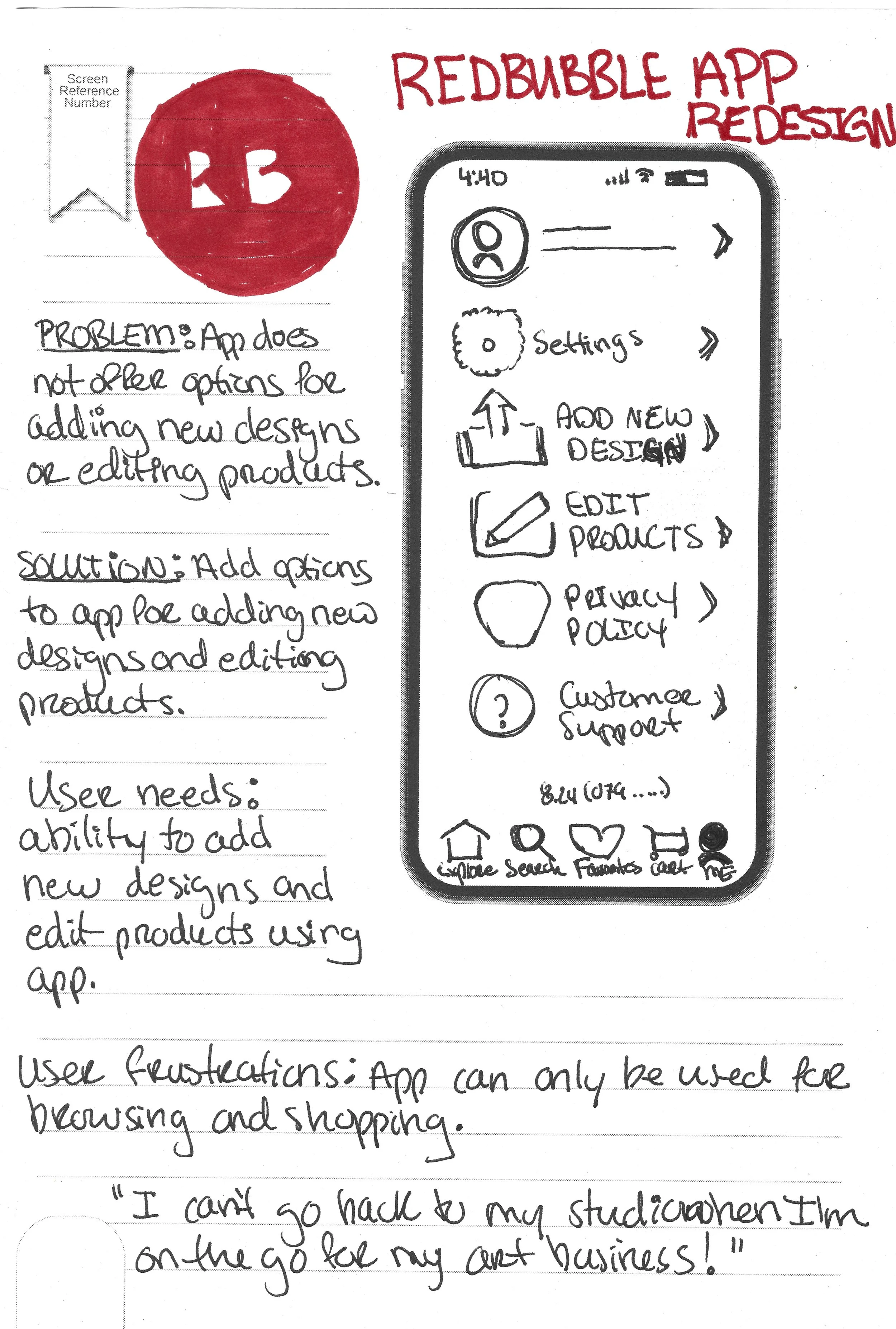 Redbubble app redesigned to include missing features for shop owners ...