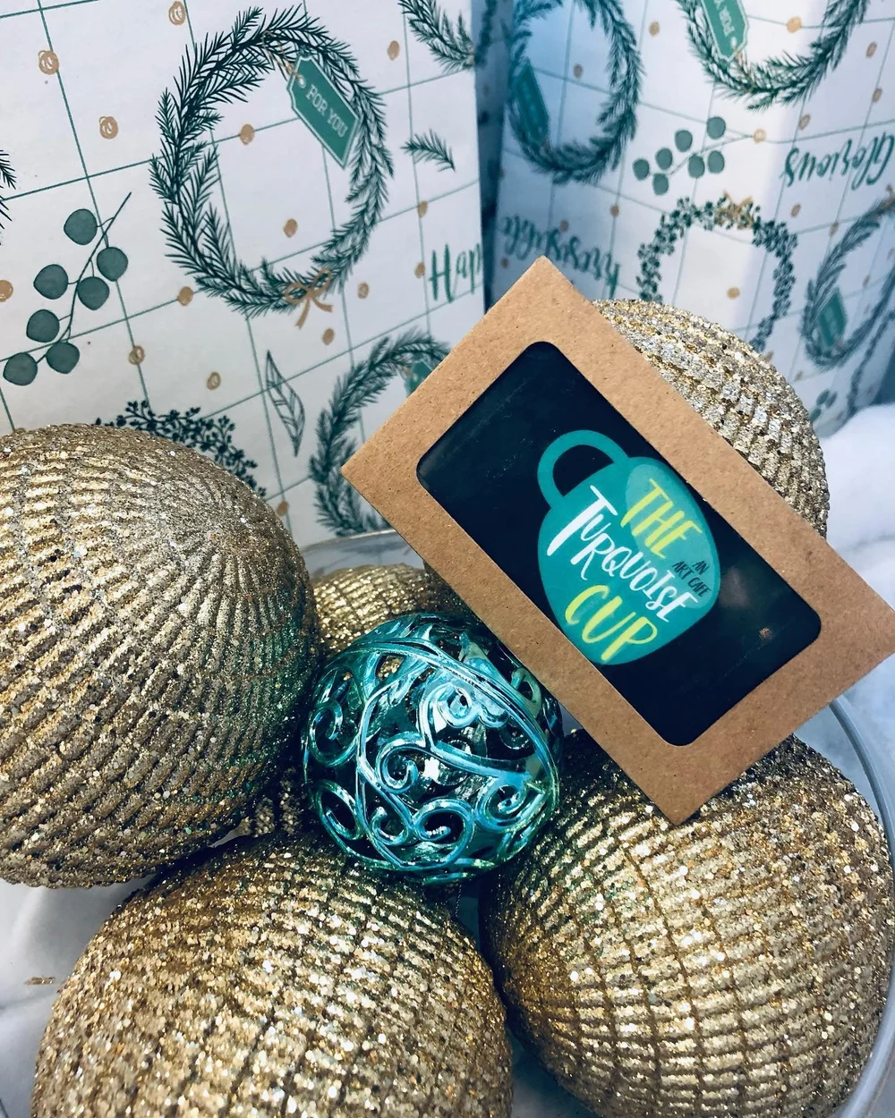 The Turquoise Cup | Paint Your Own Pottery in Burlington NJ