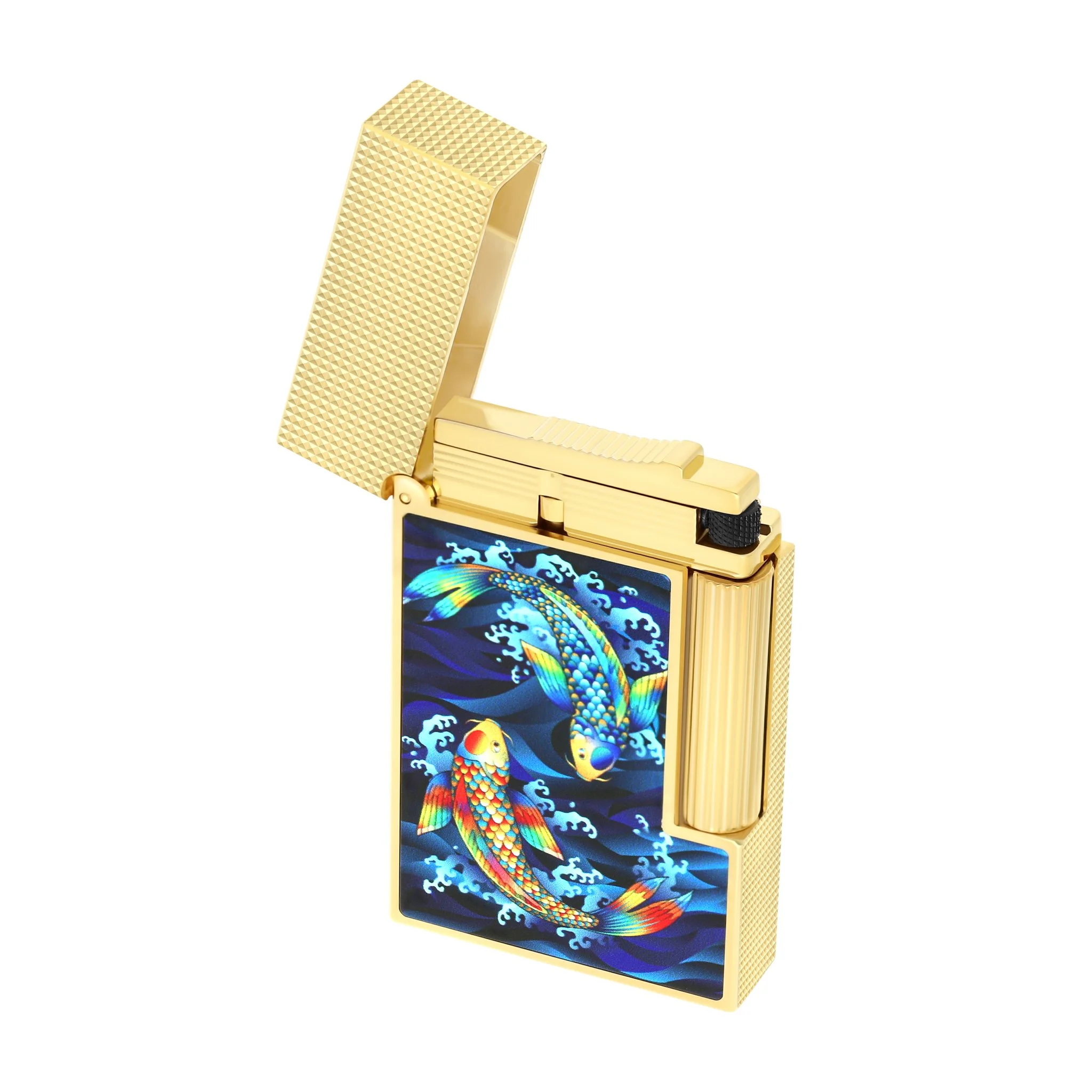 S.T. Dupont Slimmy Lighter Diamond Head Silver 28010 — Elegant Lighters ...