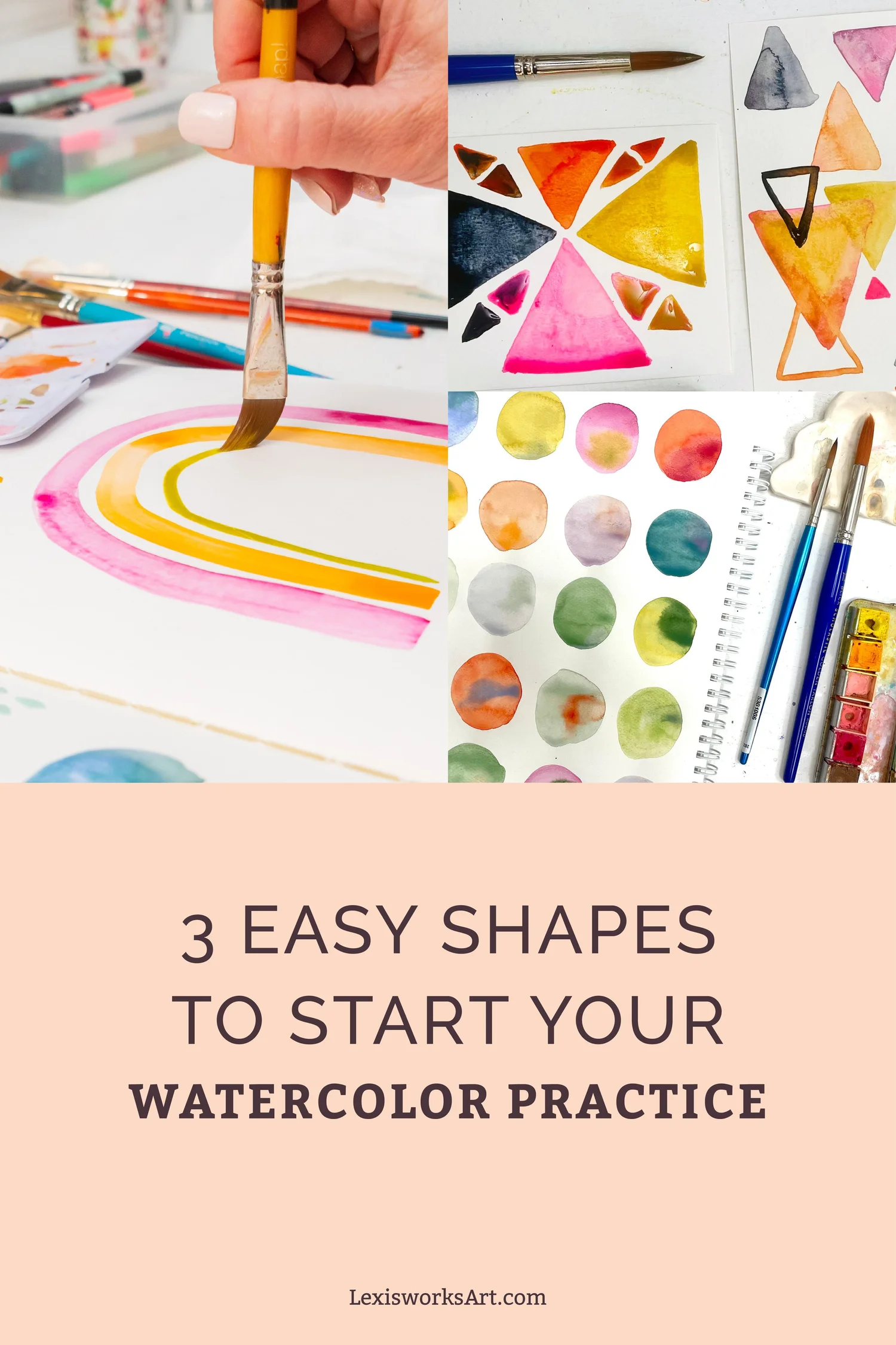 3 Watercolor Shapes for Stunning Results — Lexisworks | Watercolor ...