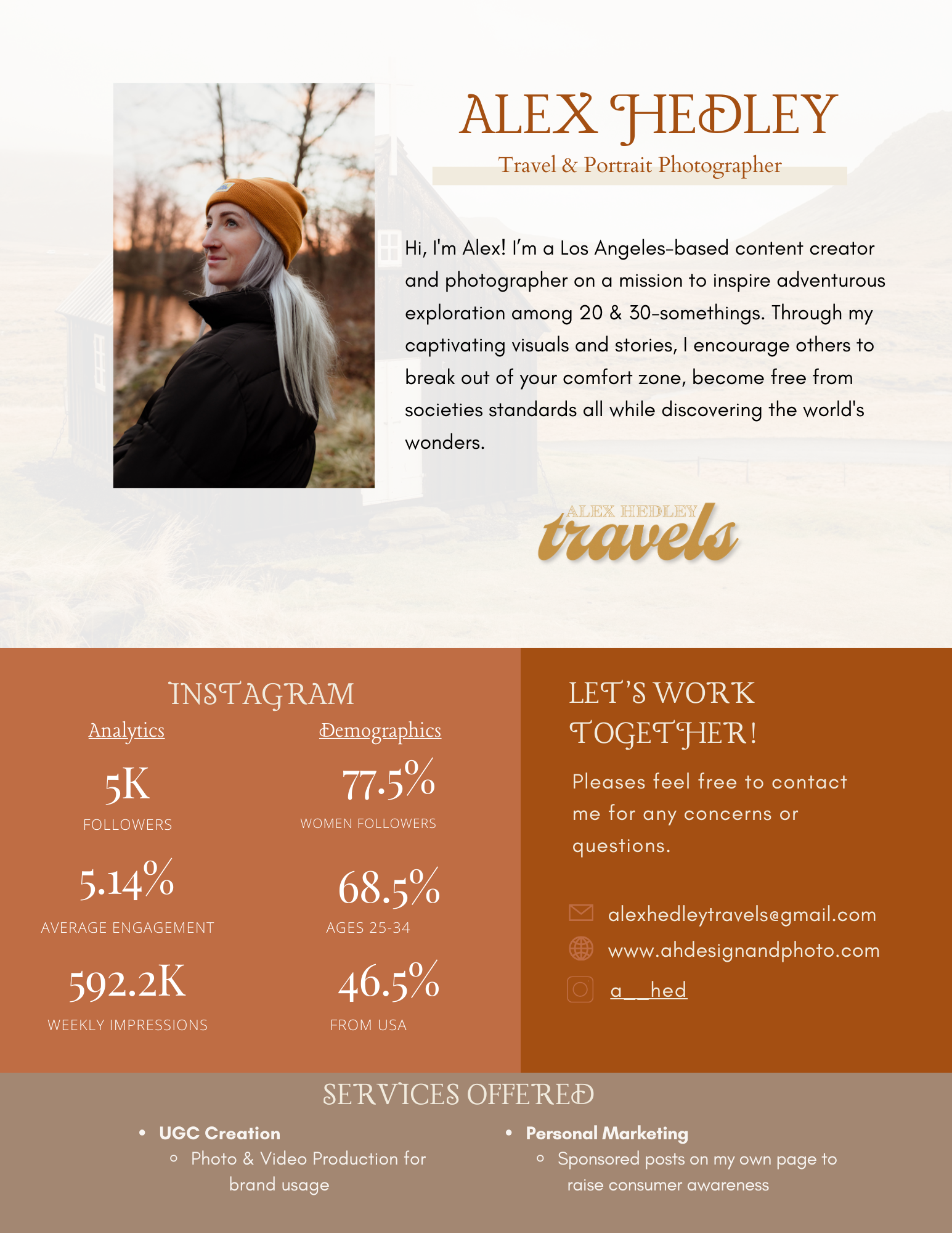 Media Kit — Alex Hedley Design and Photo