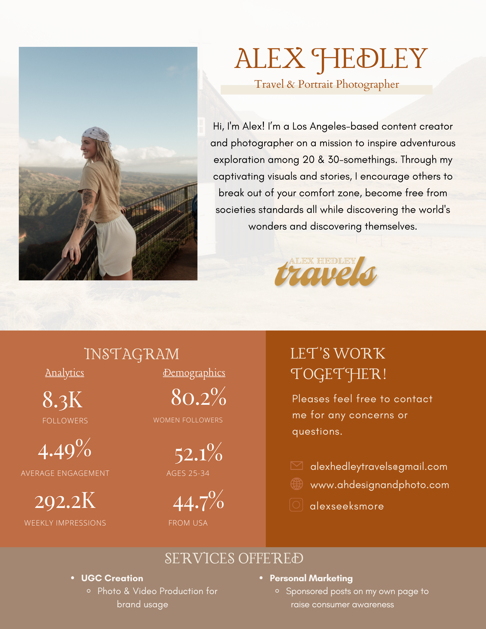 Media Kit — Alex Hedley Design and Photo