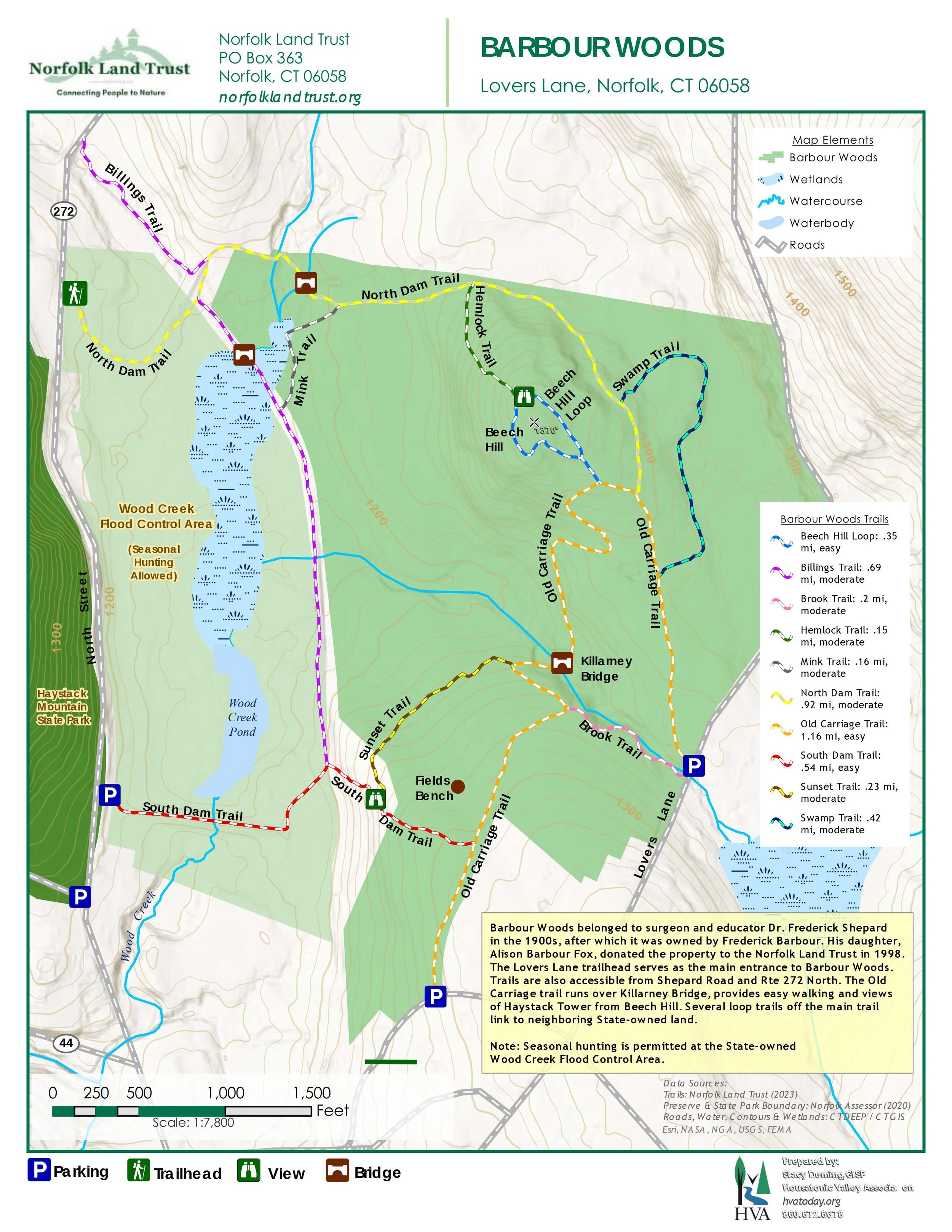 Map & Trail Guide — Norfolk Land Trust