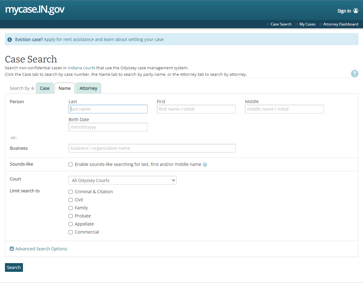 MyCase Instructions — Indy Housing Project