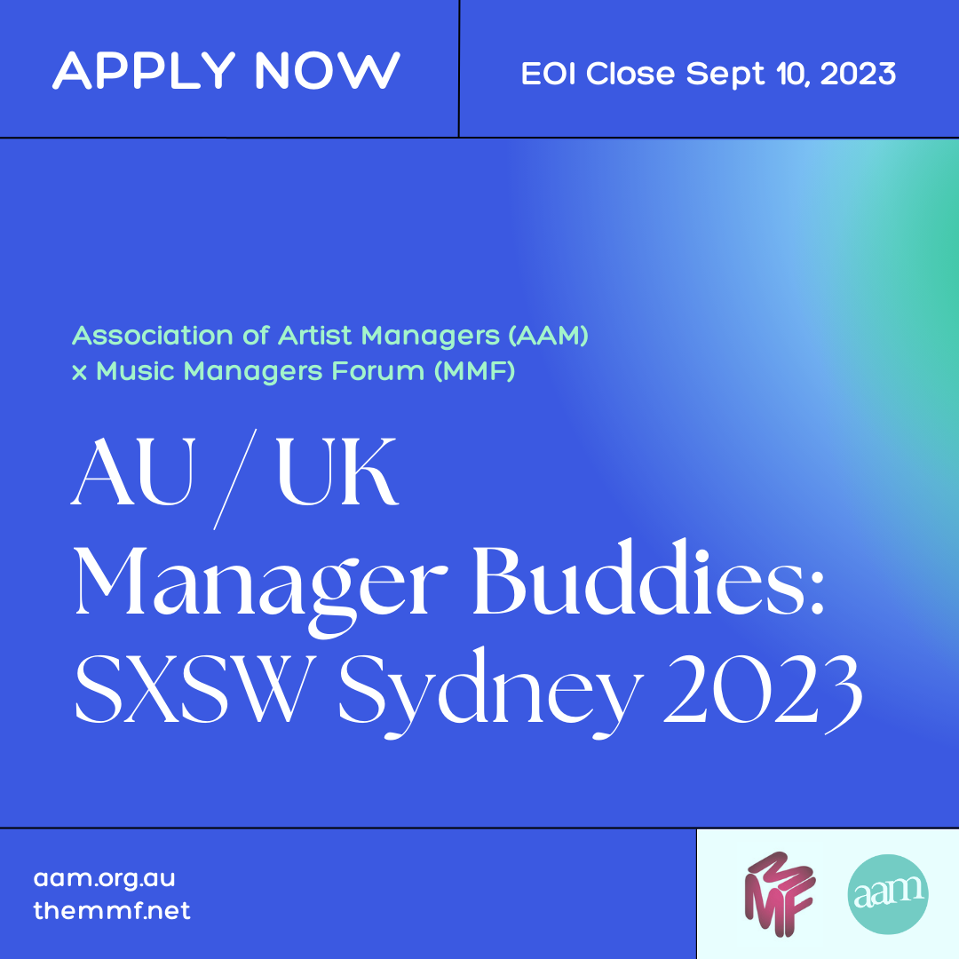 Manager Buddies — Association of Artist Managers (AAM) Australia