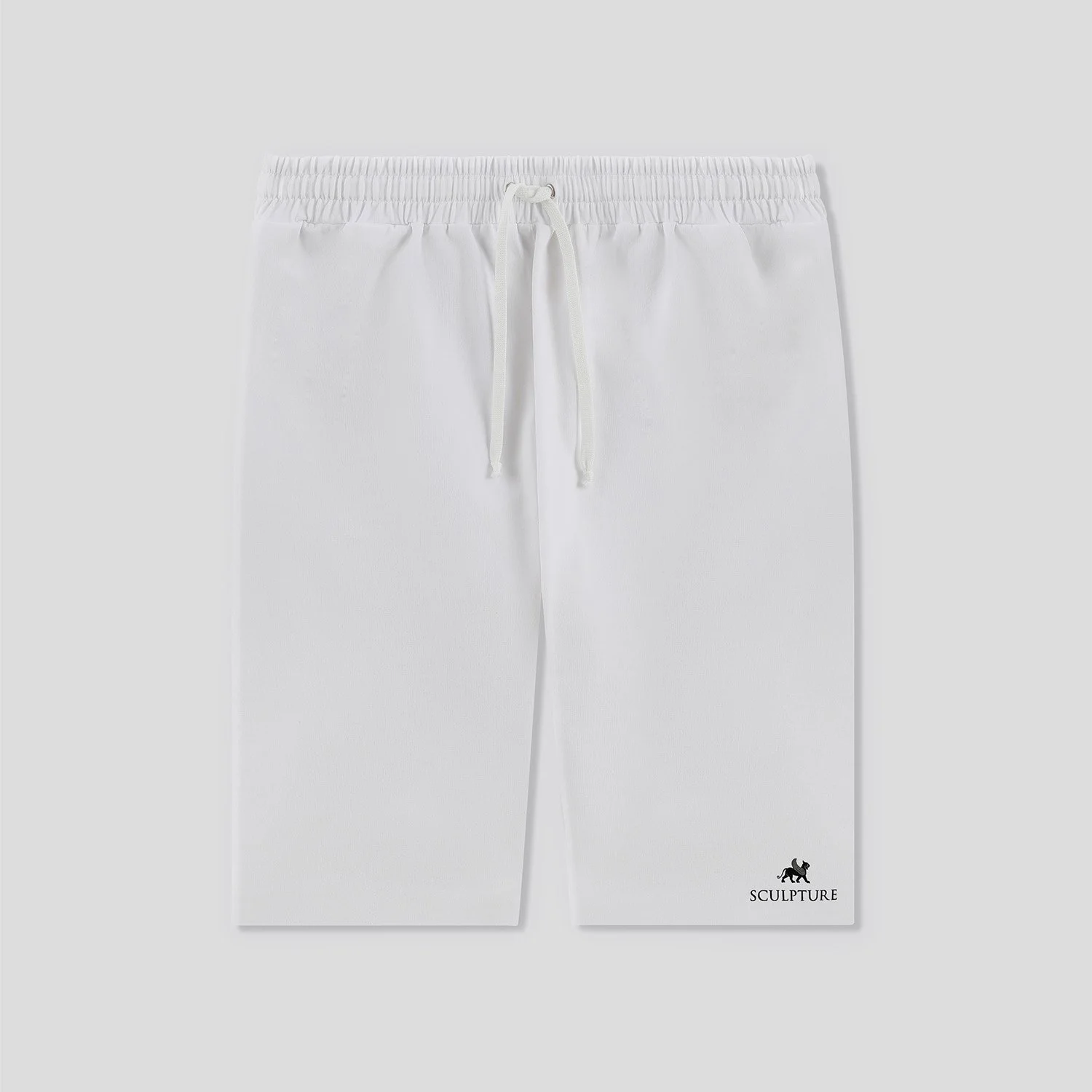 sculpture shorts in cotton white — NIKOS SCULPTURE