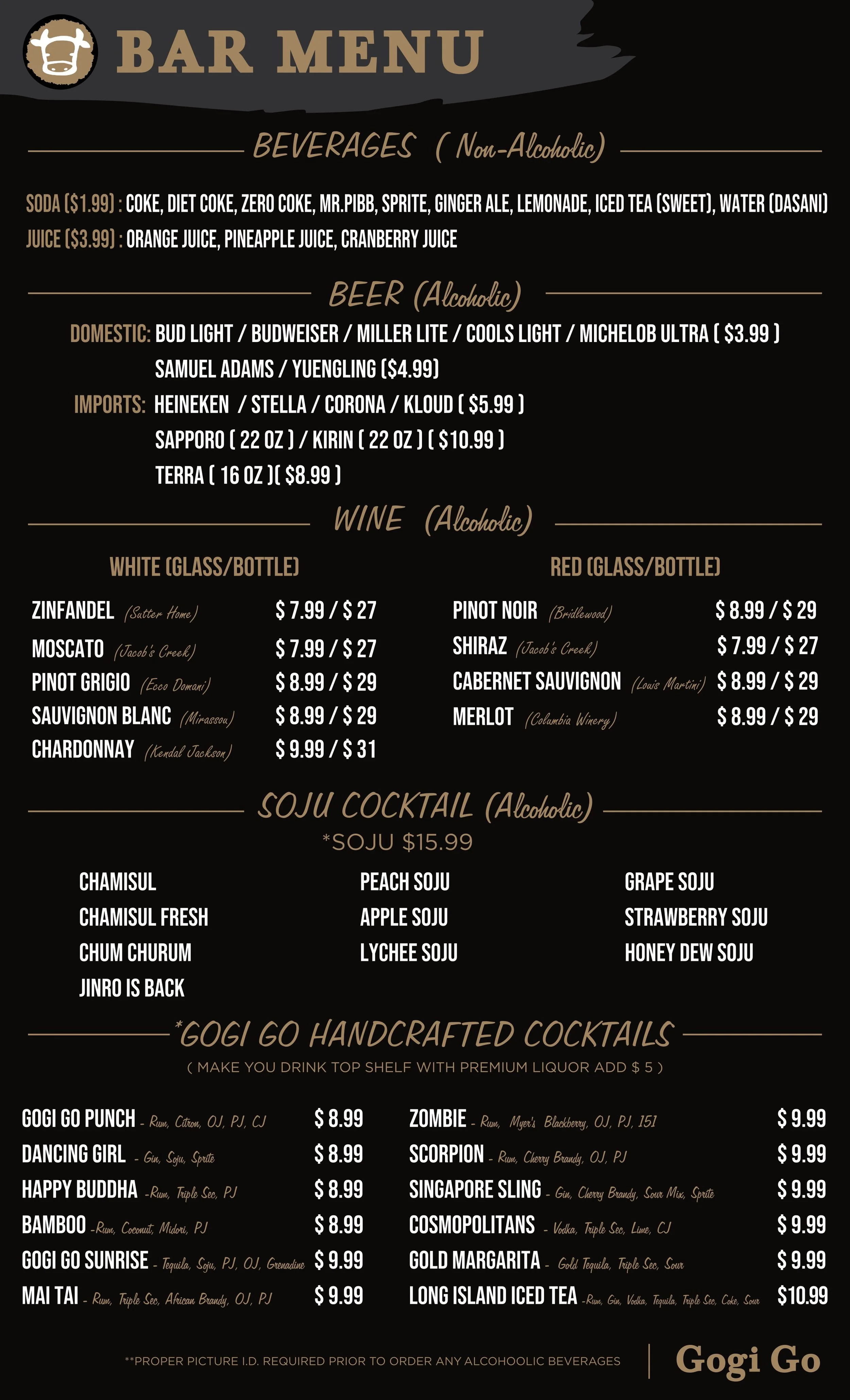 Full Menu - VA — GogiGo Korean BBQ