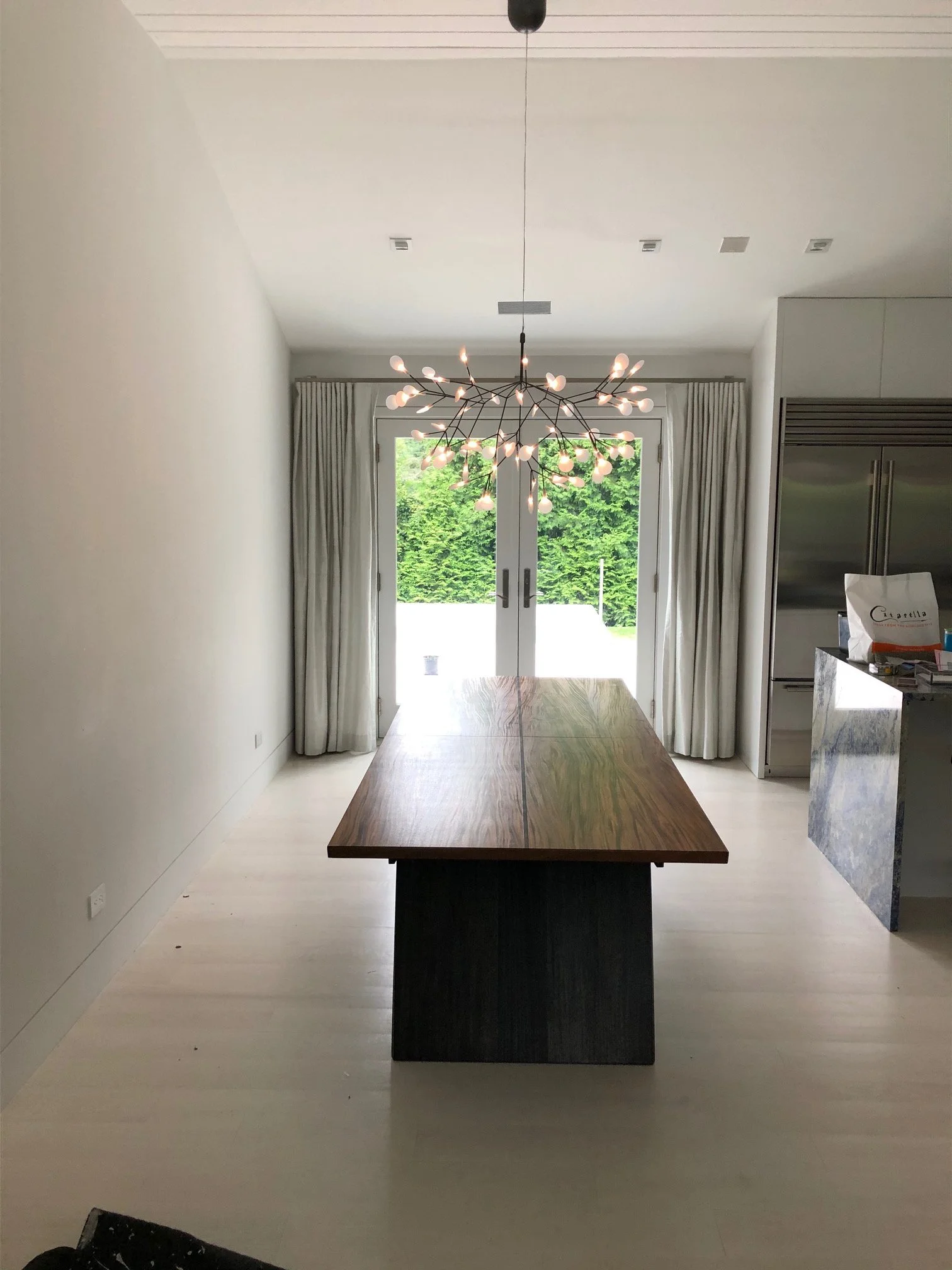 Blade Table - Monkey Pod veneer — Made By 68° Ltd