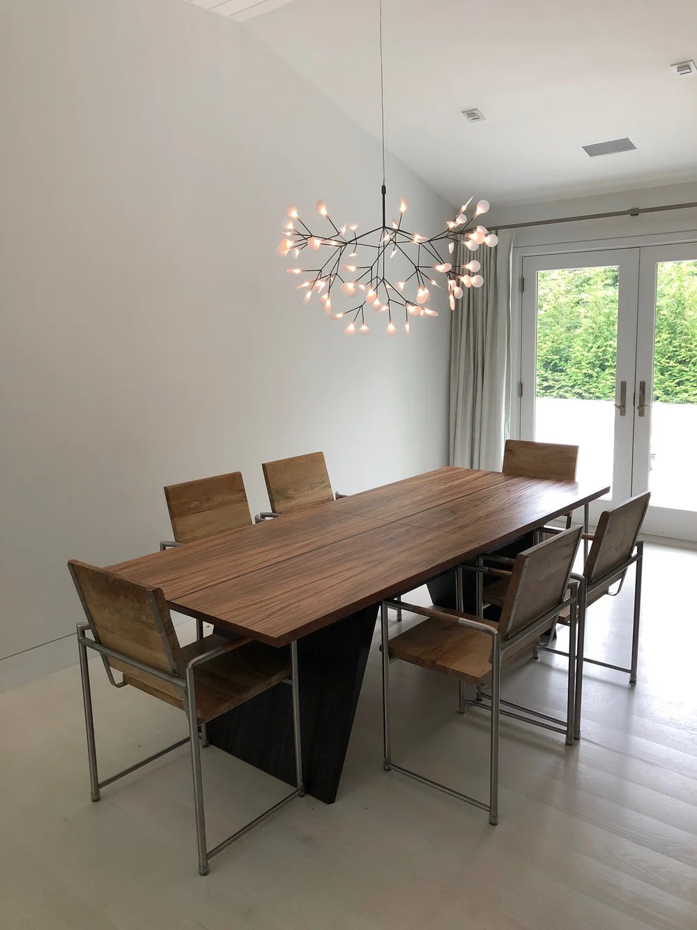 Blade Table - Monkey Pod veneer — Made By 68° Ltd