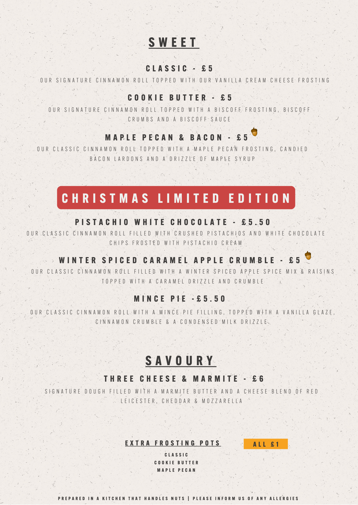 THE MENU — ROLL BOYS.