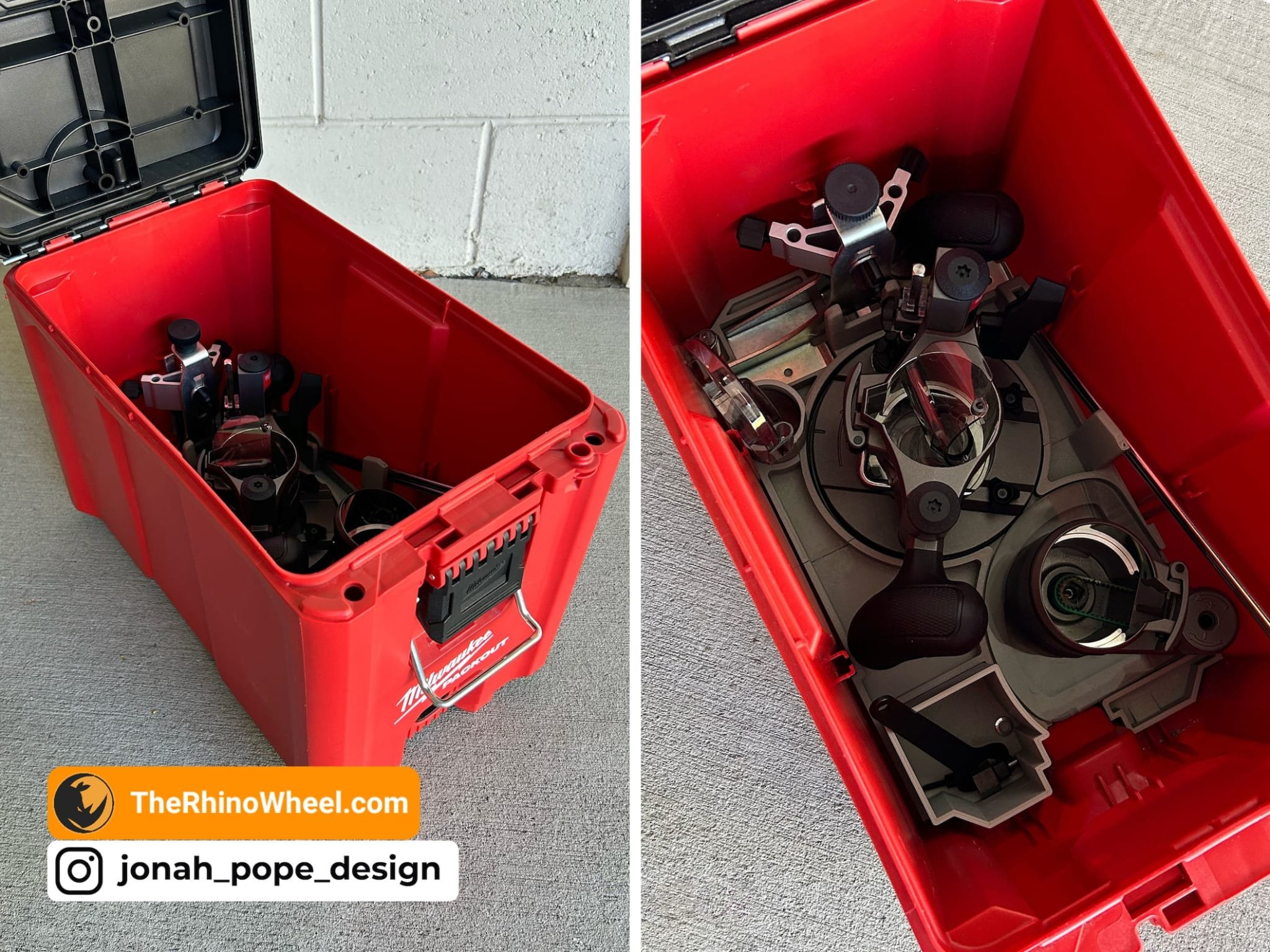 Milwaukee M18 Router Tray -JC22- — TheRhinoWheel