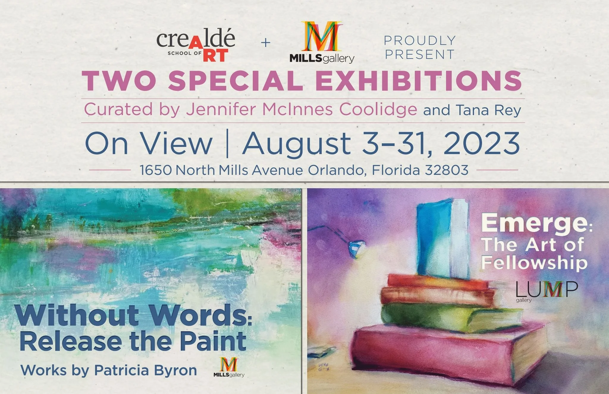 “Emerge: the Art of Fellowship” Crealde’s Studio & Fellowship Painting ...