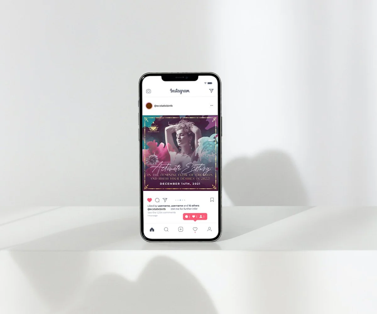 Ecstatic Birth | Case Study | Branding & Strategy | Flourish Online ...