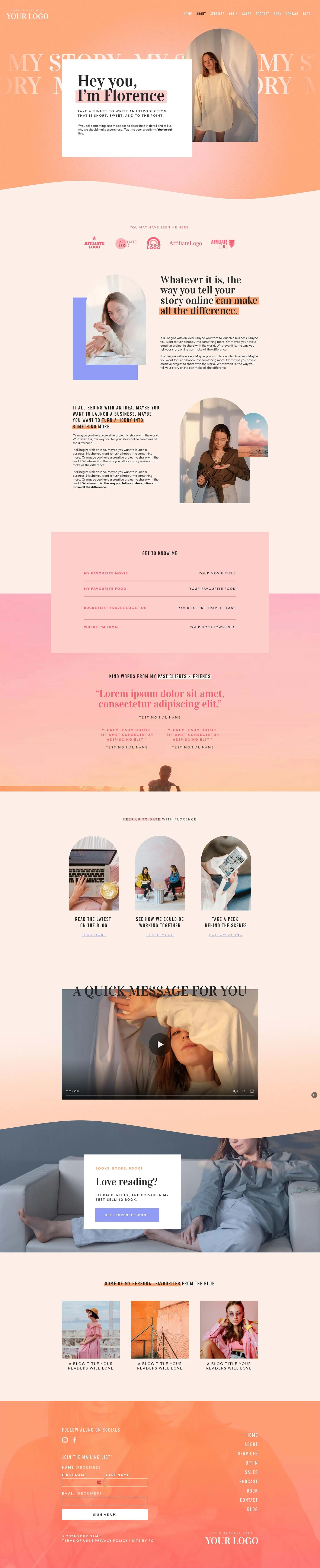 Template - Florence — Flourish Online