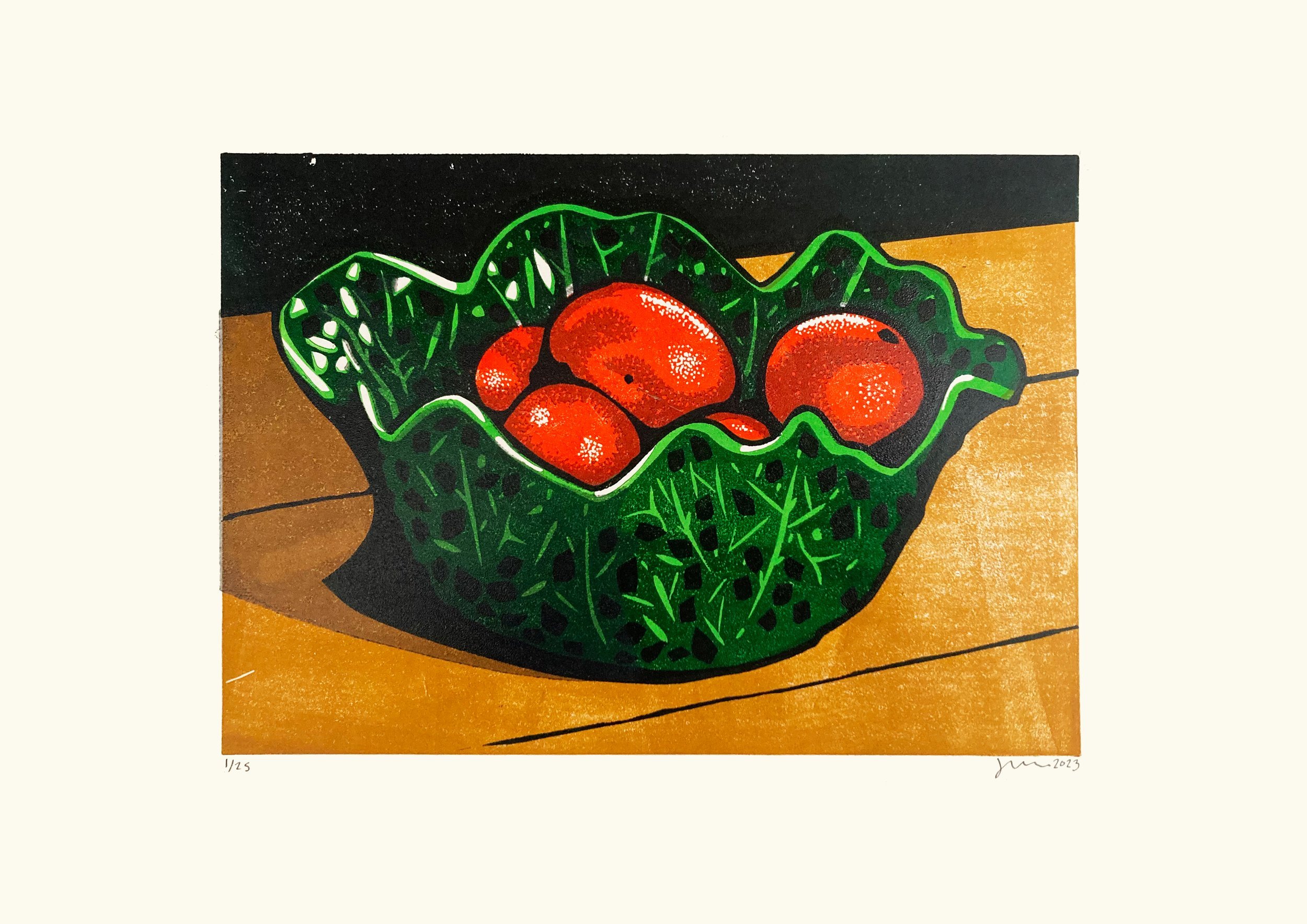 The Man Linocut — James Brown