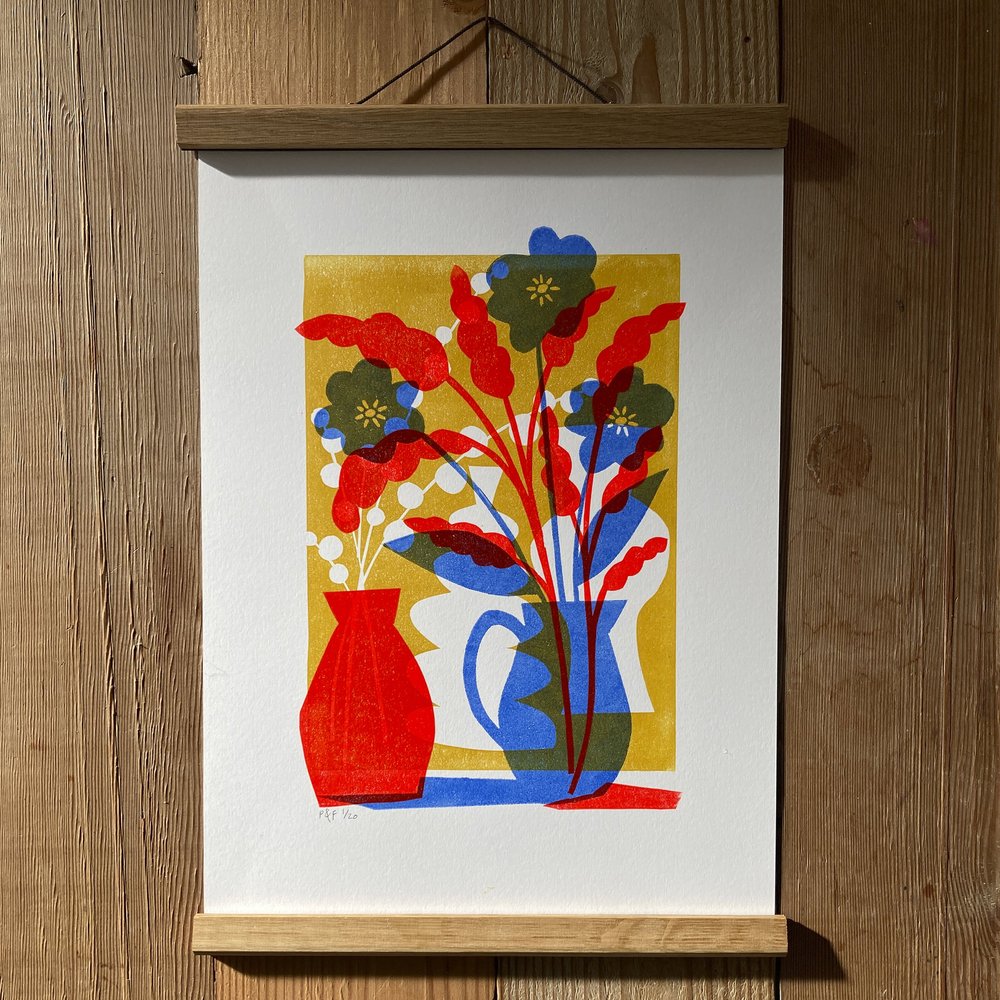 Nuisance Linocut Print — Pressed and Folded