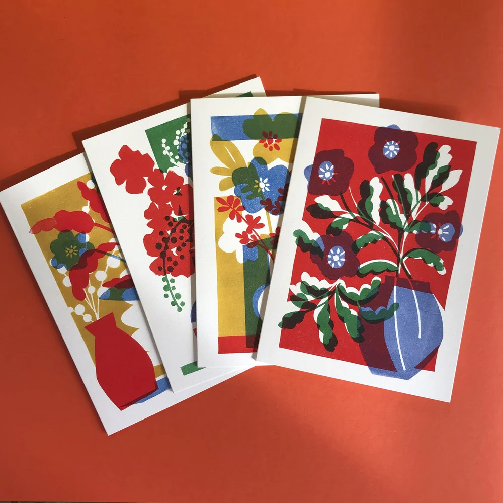 Greeting cards by Pressed and Folded. Handprinted cards, sophisticated ...