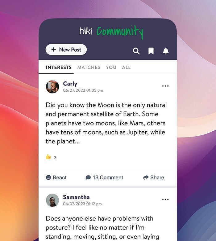 Hiki | A social community & dating app by and for Autistic adults