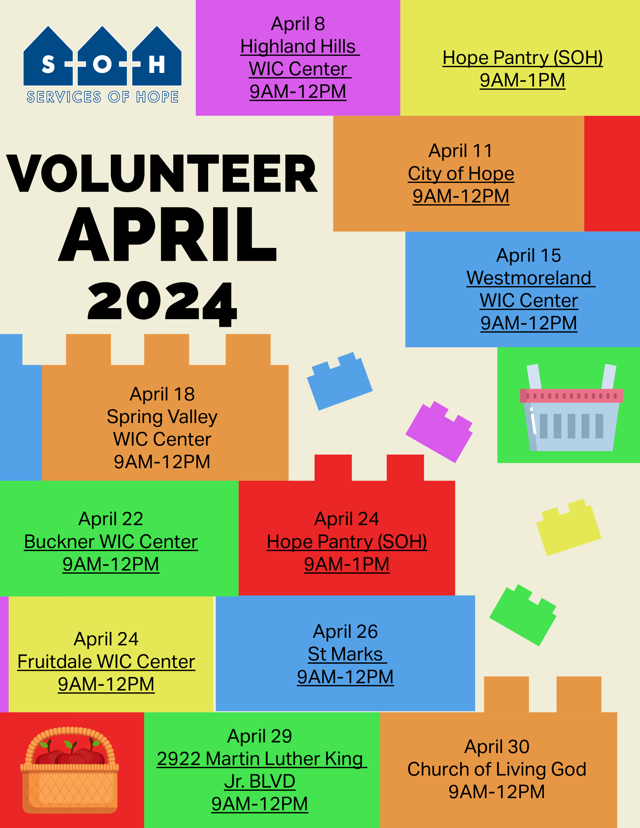Volunteer Projects — Services of Hope