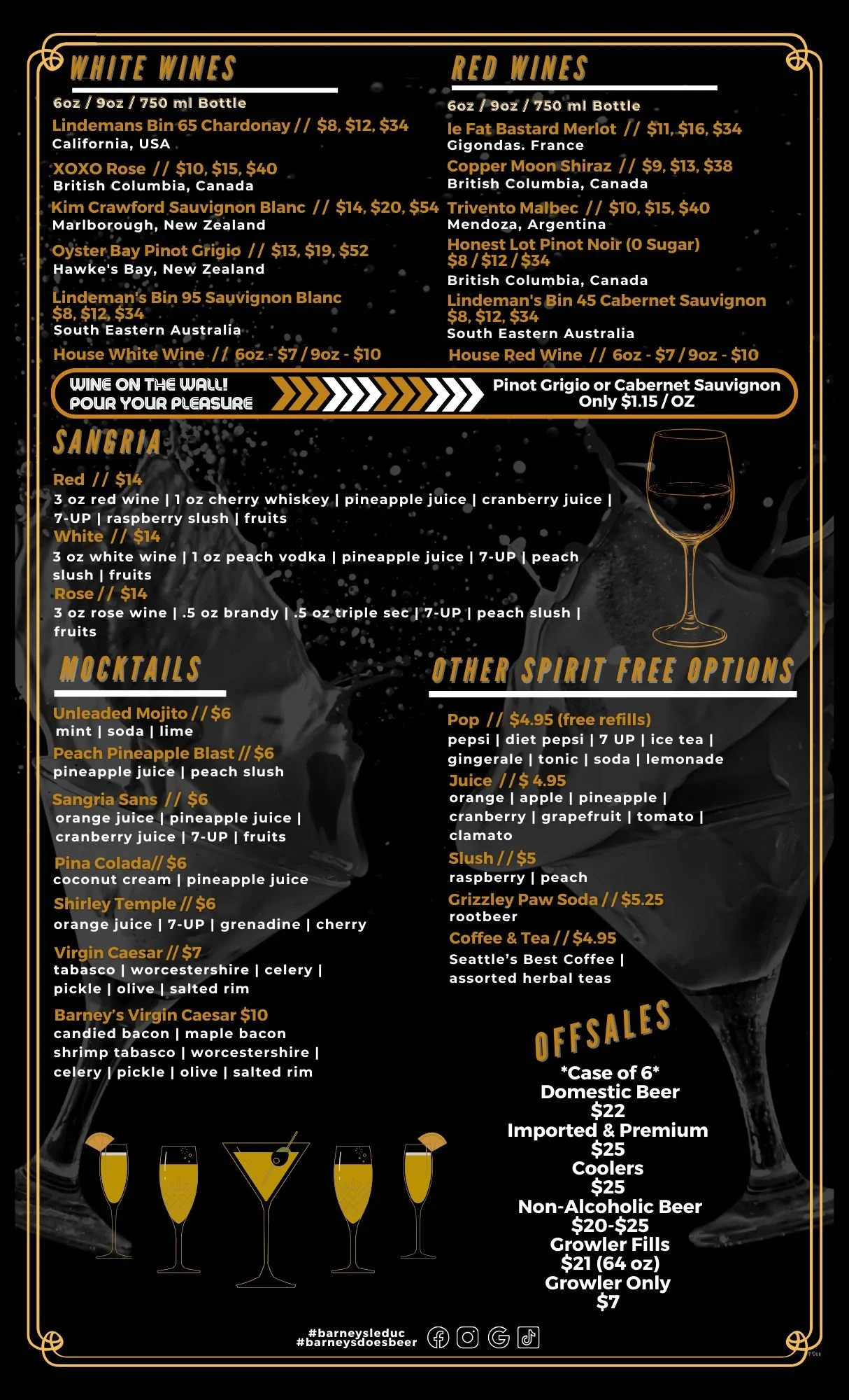 Cocktails + Classic Spirits — Barney's Pub