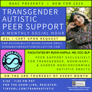 New Transgender Autistic Peer Support Group on the 3rd Thursday of each ...