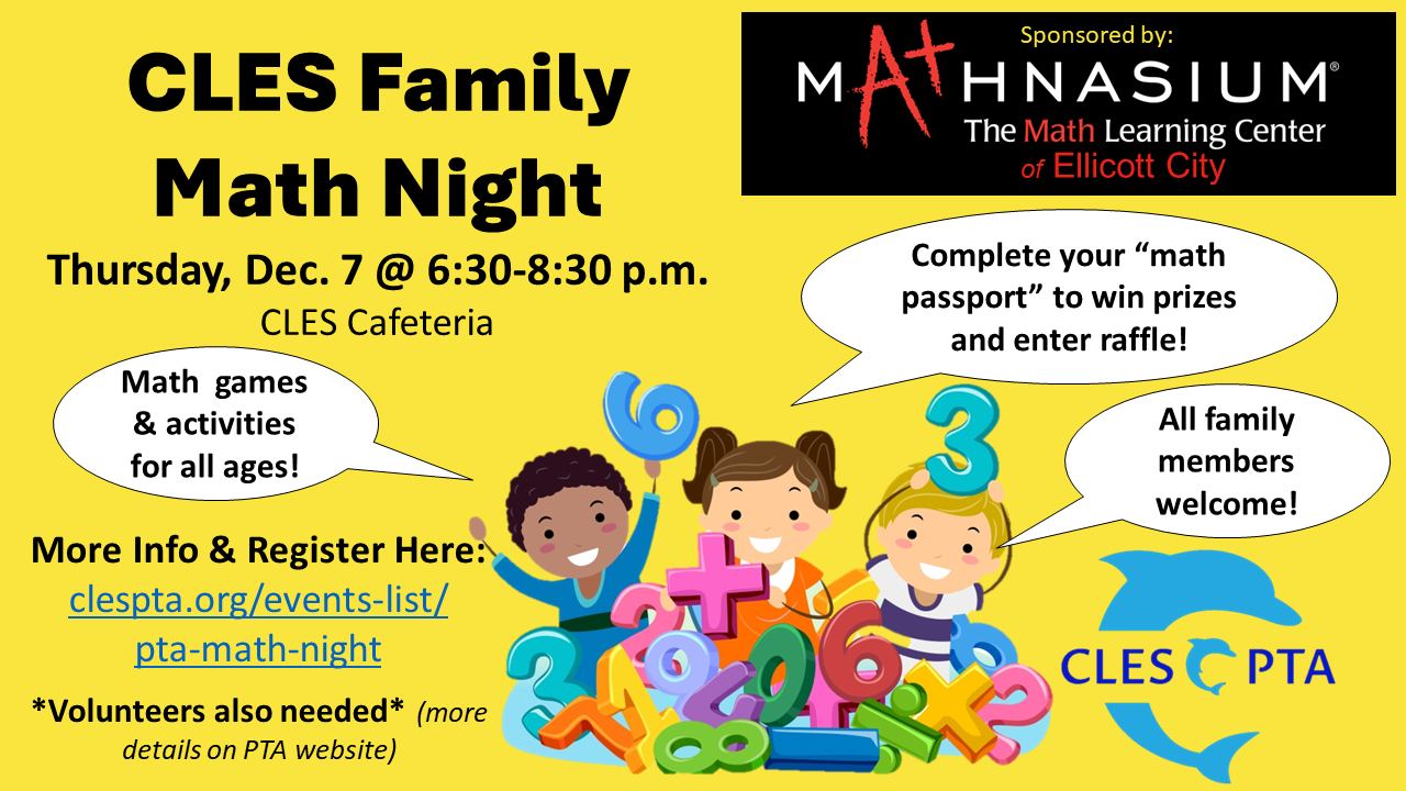 CLES PTA Math Night — CLES PTA