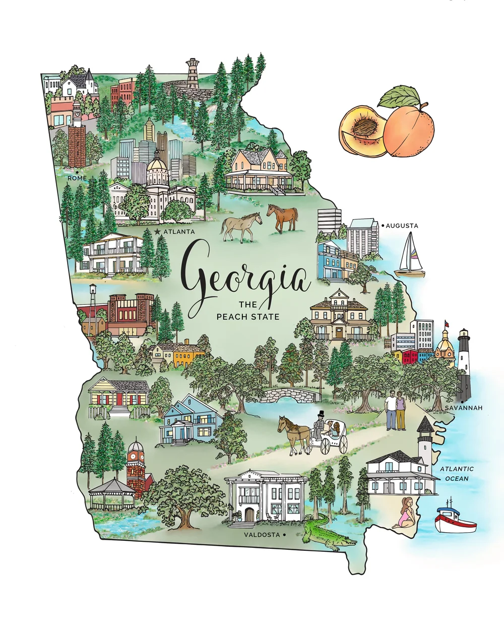 Illustrated Maps — Jessica Laughlin Designs