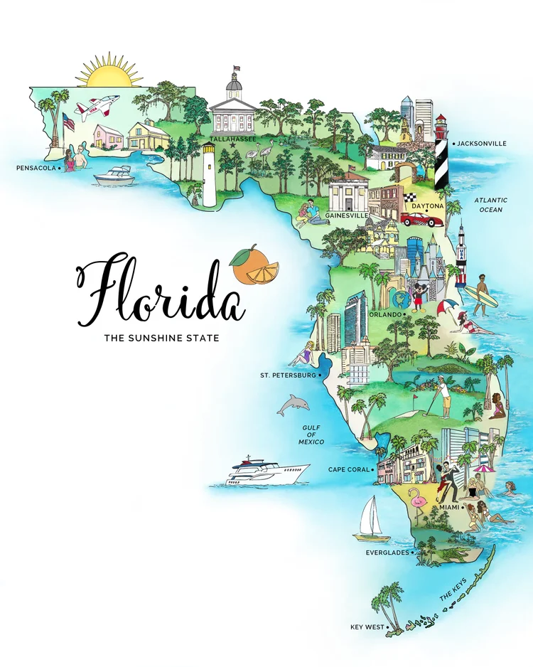Illustrated Maps — Jessica Laughlin Designs