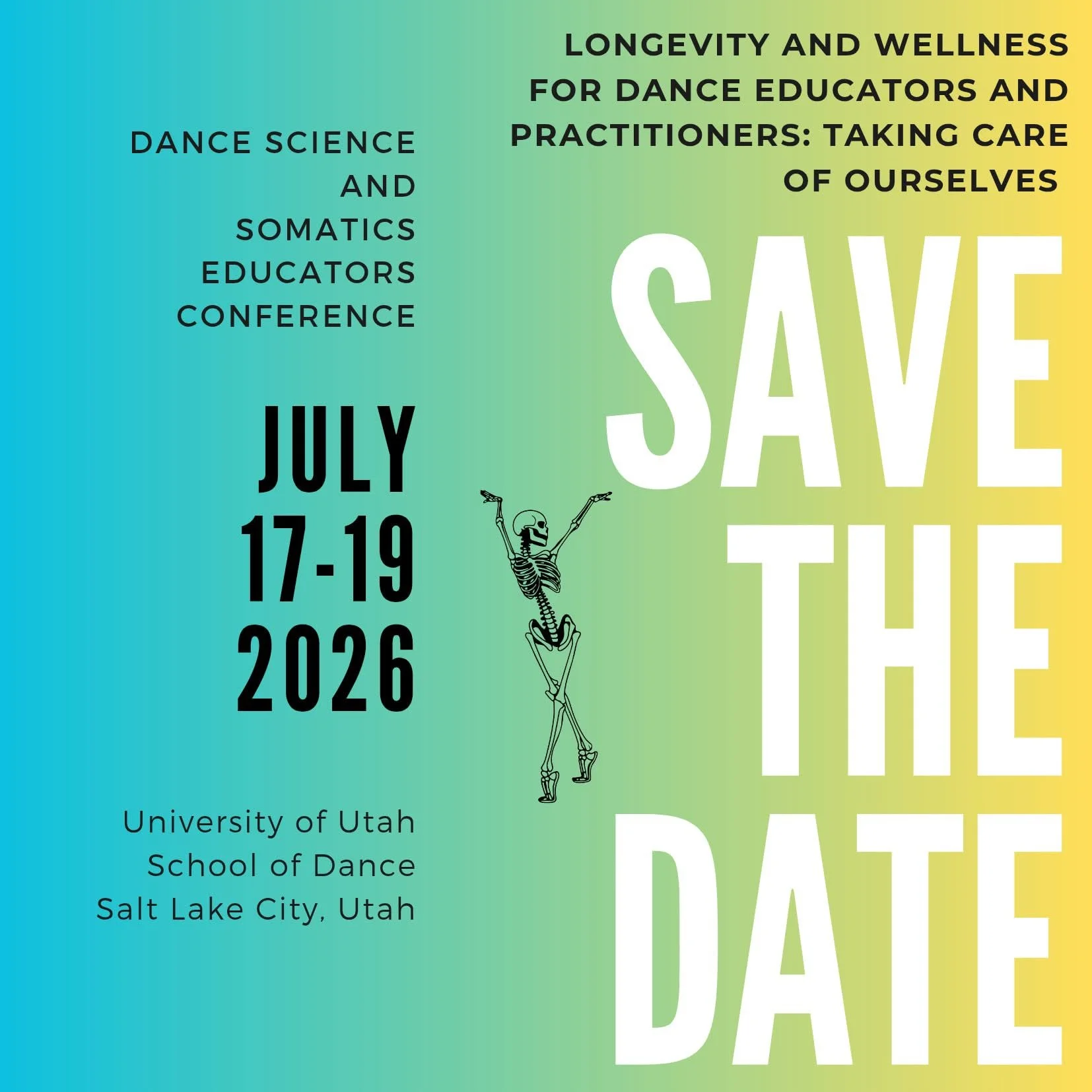 Dance Science and Somatics Educators Conference — University of Utah ...