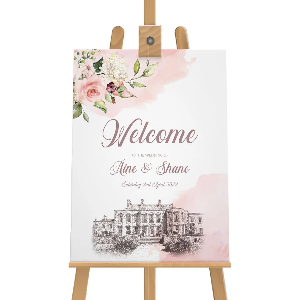 Floral Watercolour | Welcome Sign — RubyRoo Design