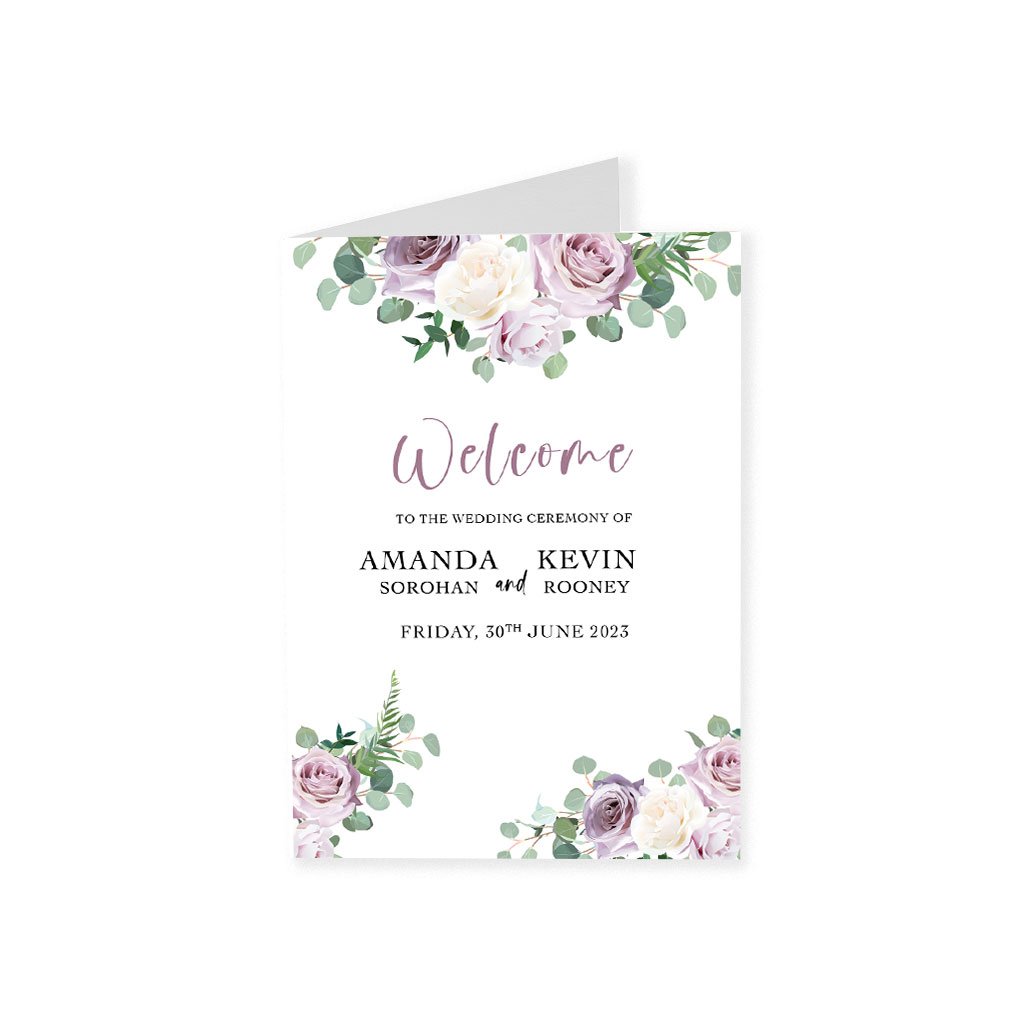 Lavender Enchantment | Order of Event Card — RubyRoo Design