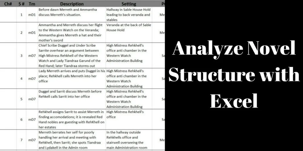 Analyze Novel Structure With Excel — Forseng Fiction