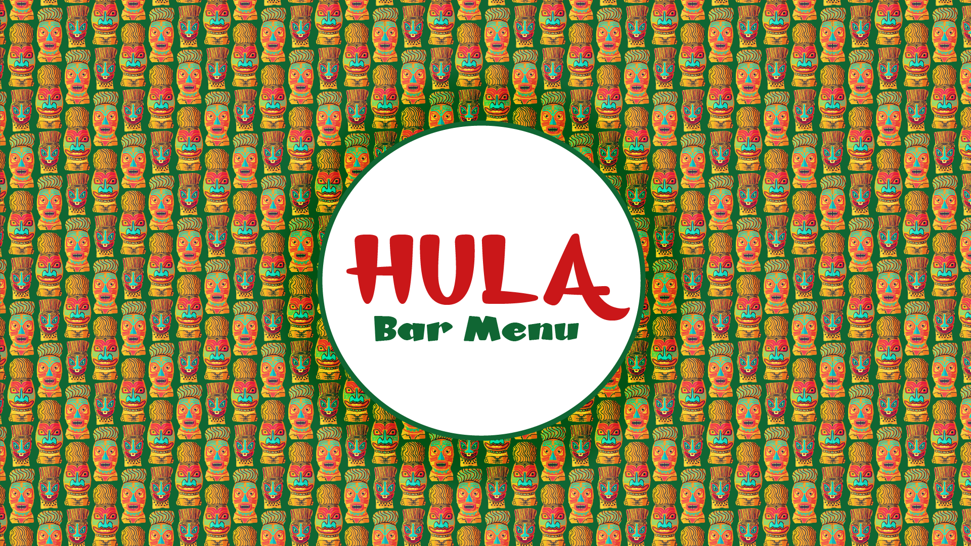 Cocktail Menu — Hula Manchester