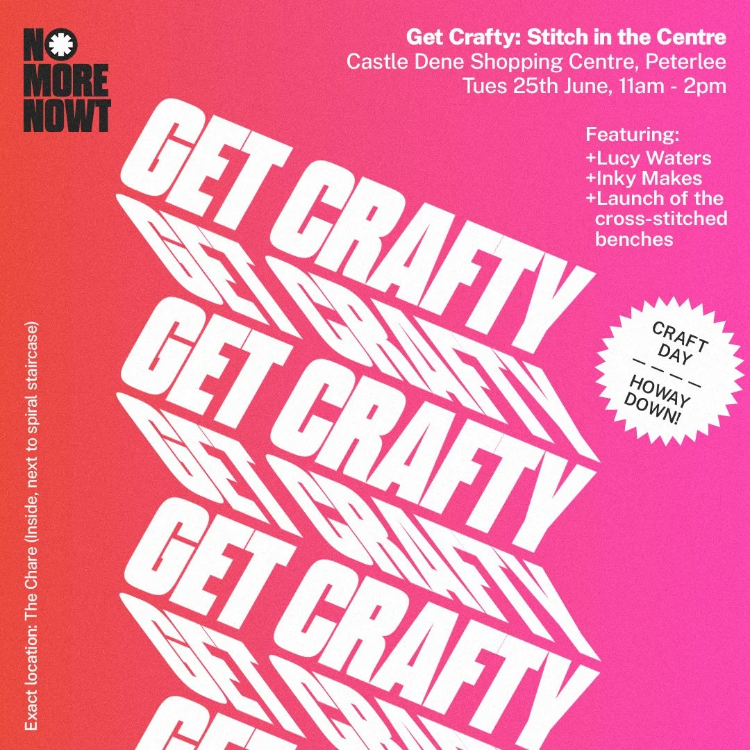 GET CRAFTY: Stitch in the Centre — No More Nowt