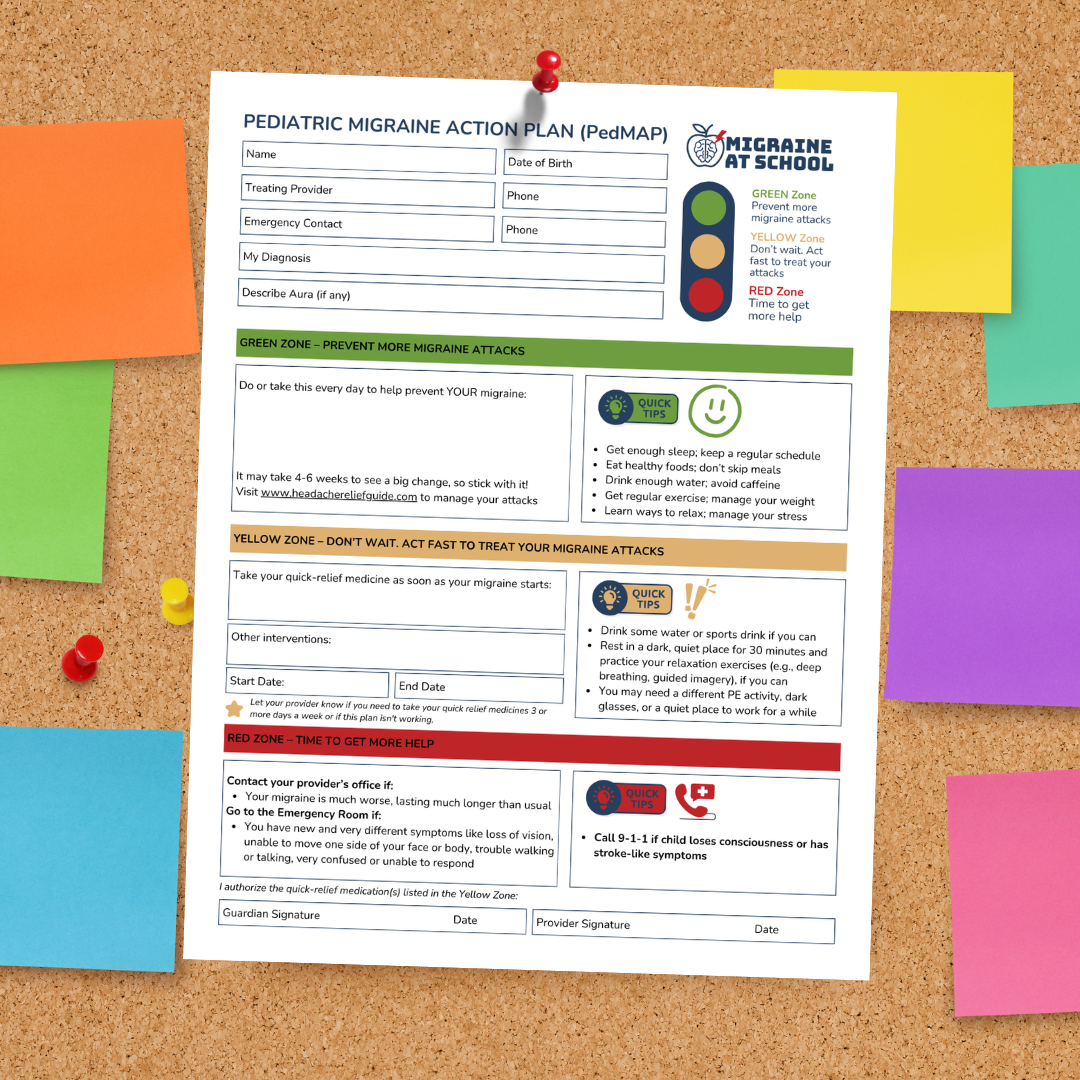 Migraine and Kids Health Care Providers' Resources — Migraine at School
