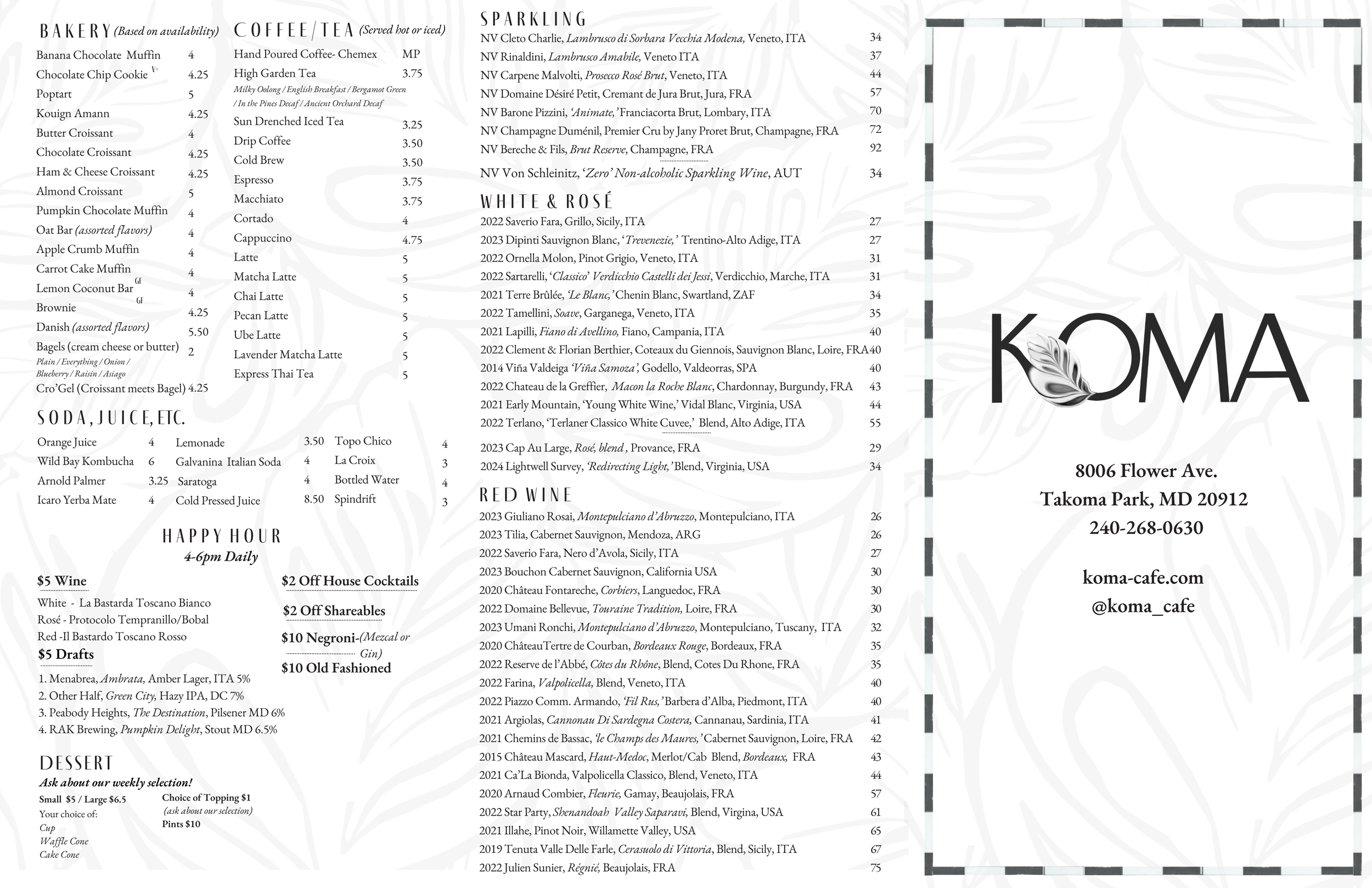 menu — koma-cafe.com