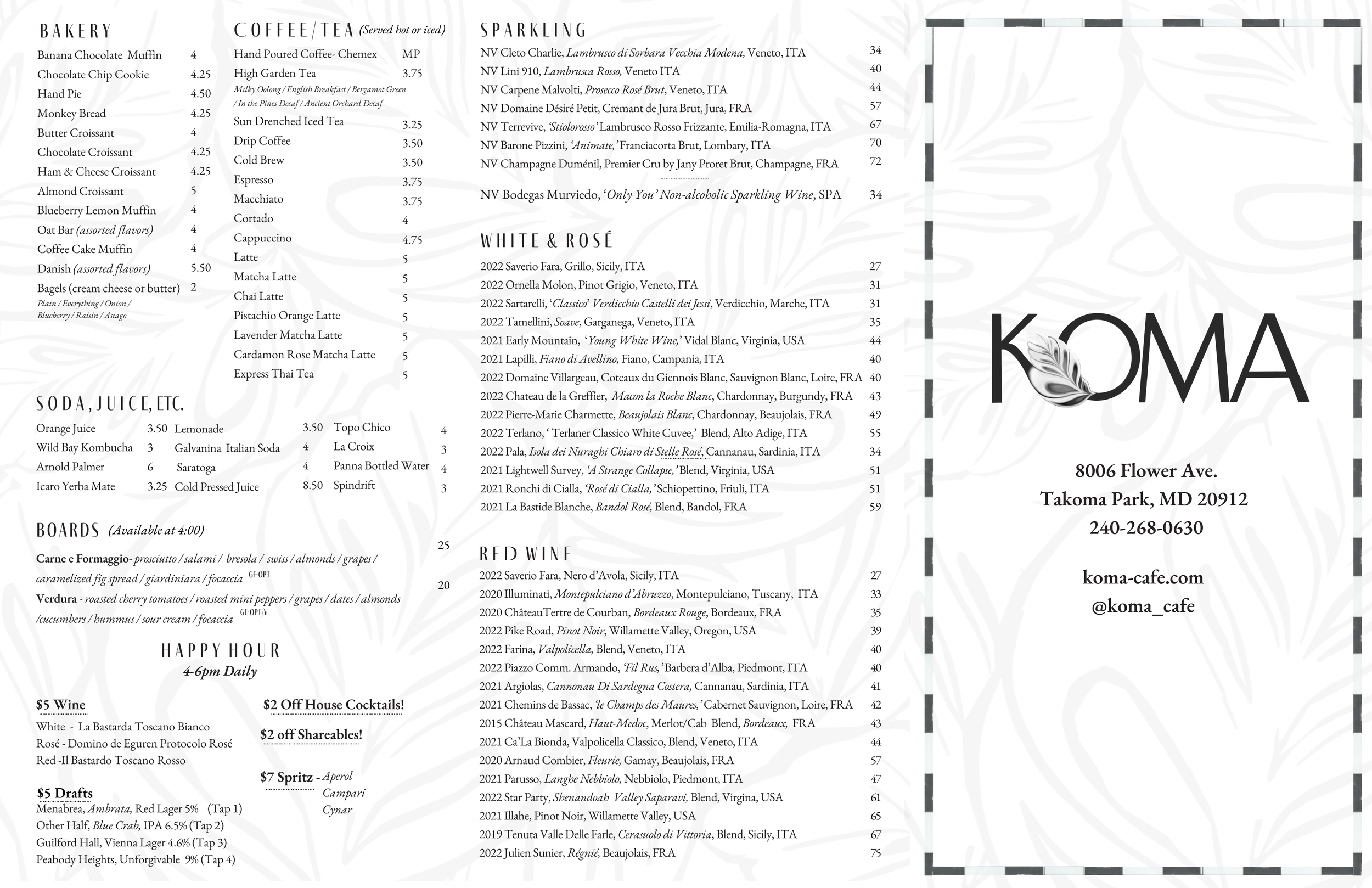 menu — koma-cafe.com