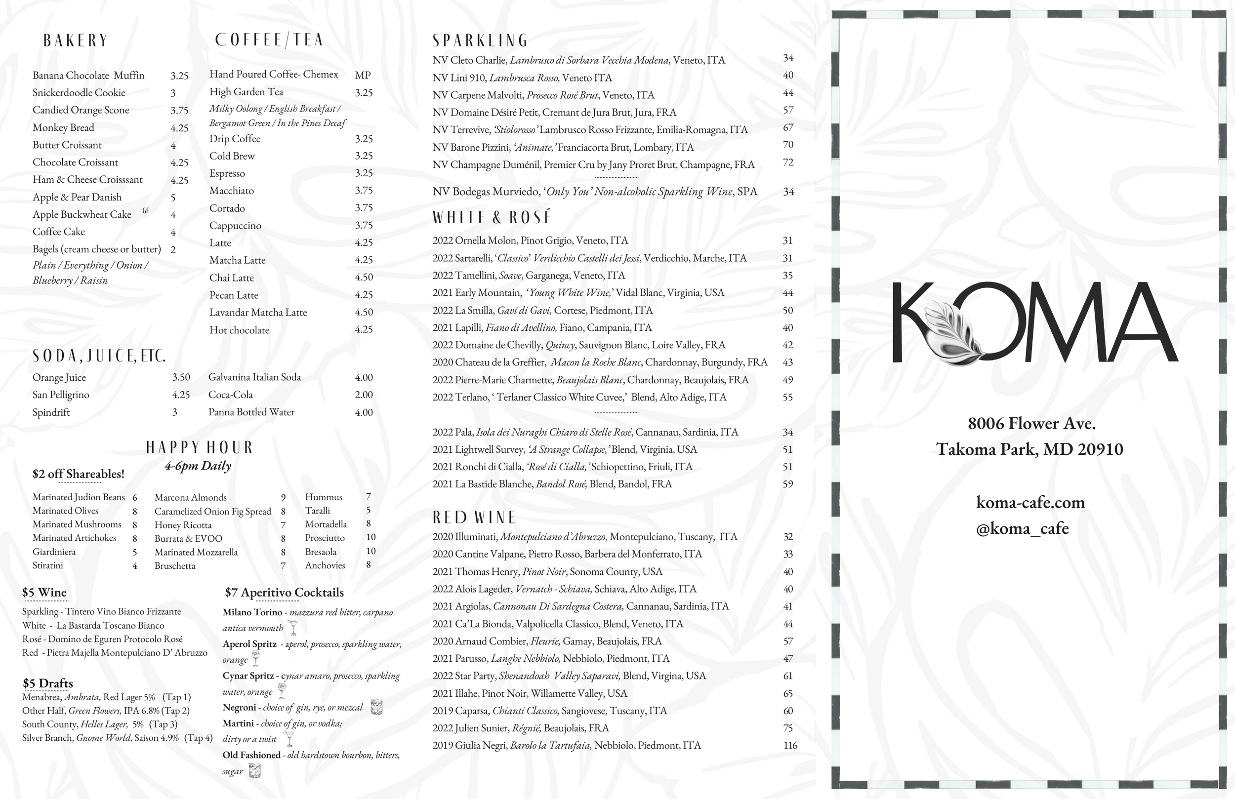 menu — koma-cafe.com
