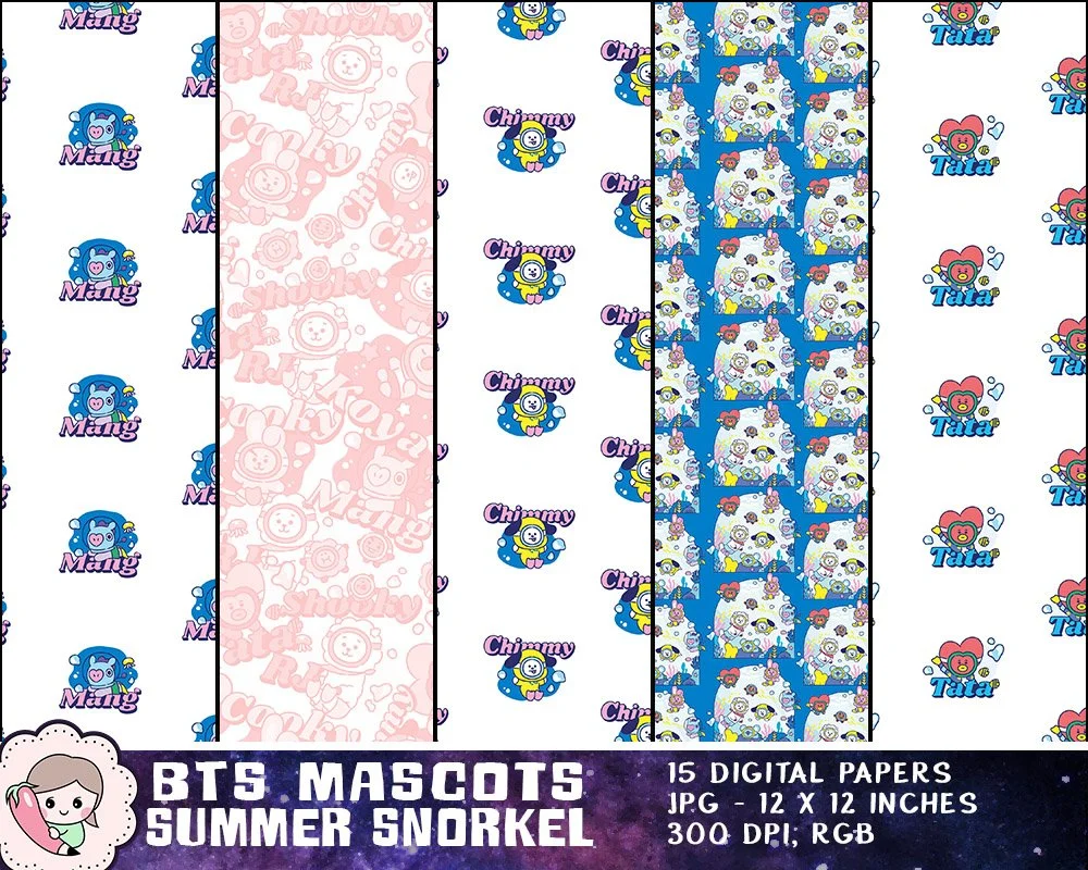 High quality BTS and Kawaii Printables Instant Download