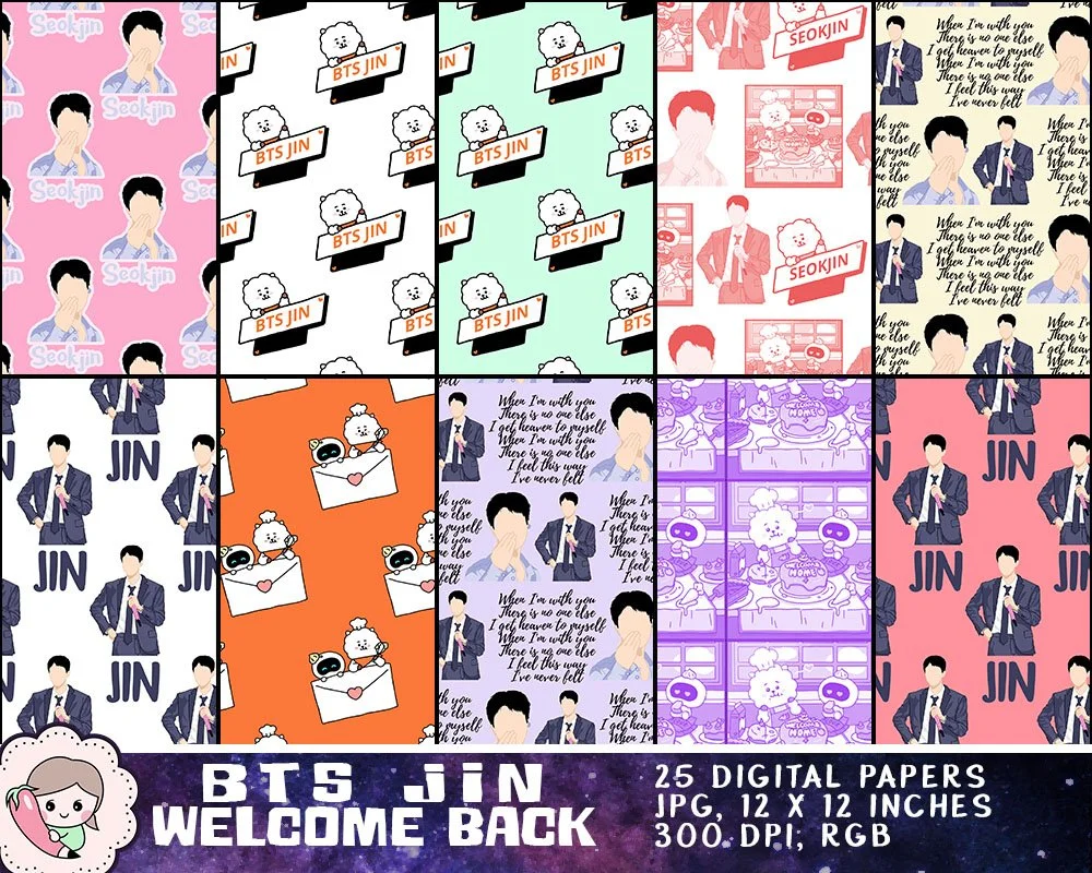 High quality BTS and Kawaii Printables Instant Download