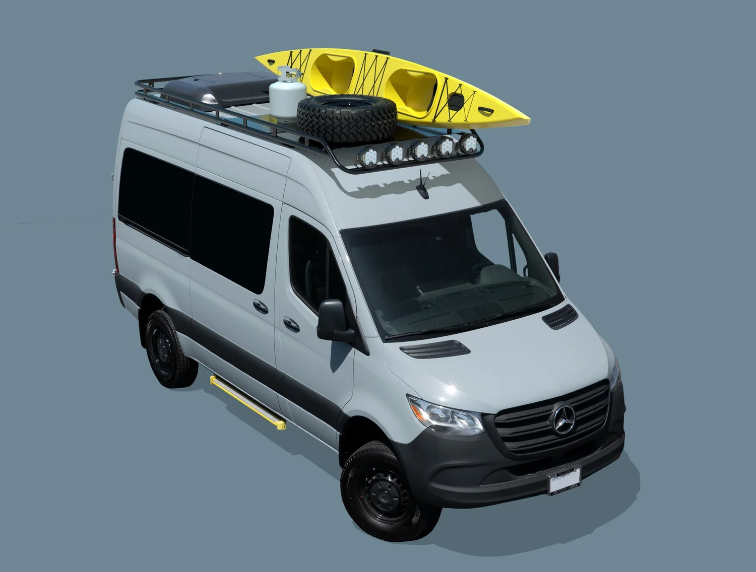 Rhino Van Roof Rack Extension for Mercedes Sprinter 170" WB (2019 ...