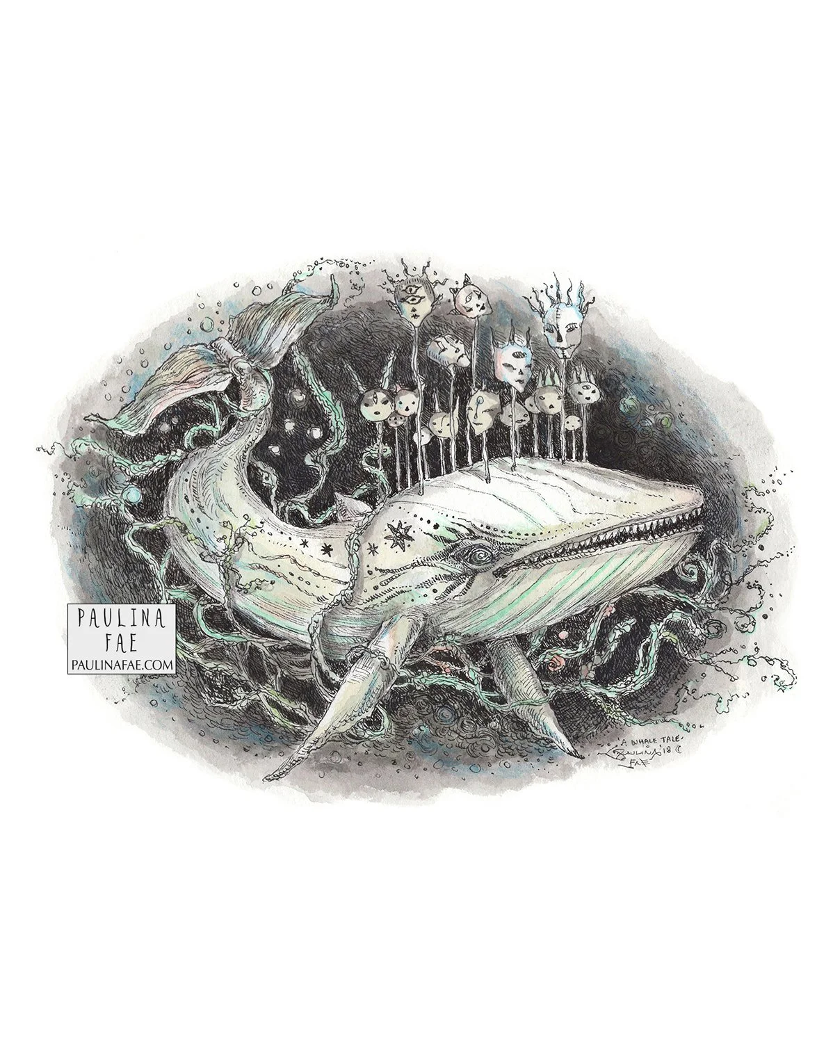 A Whale Tale art print — Paulina Fae