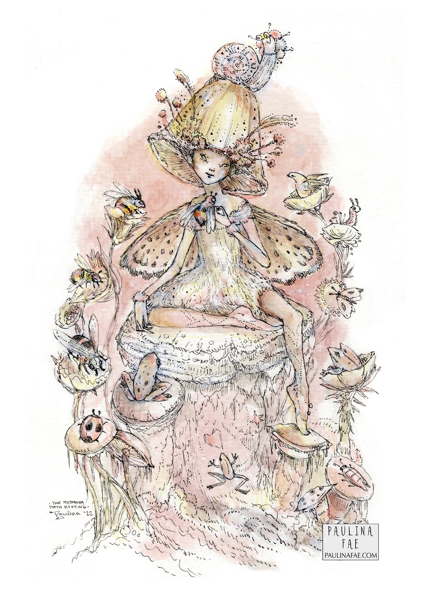 Mushroom Moth Meeting — Paulina Fae