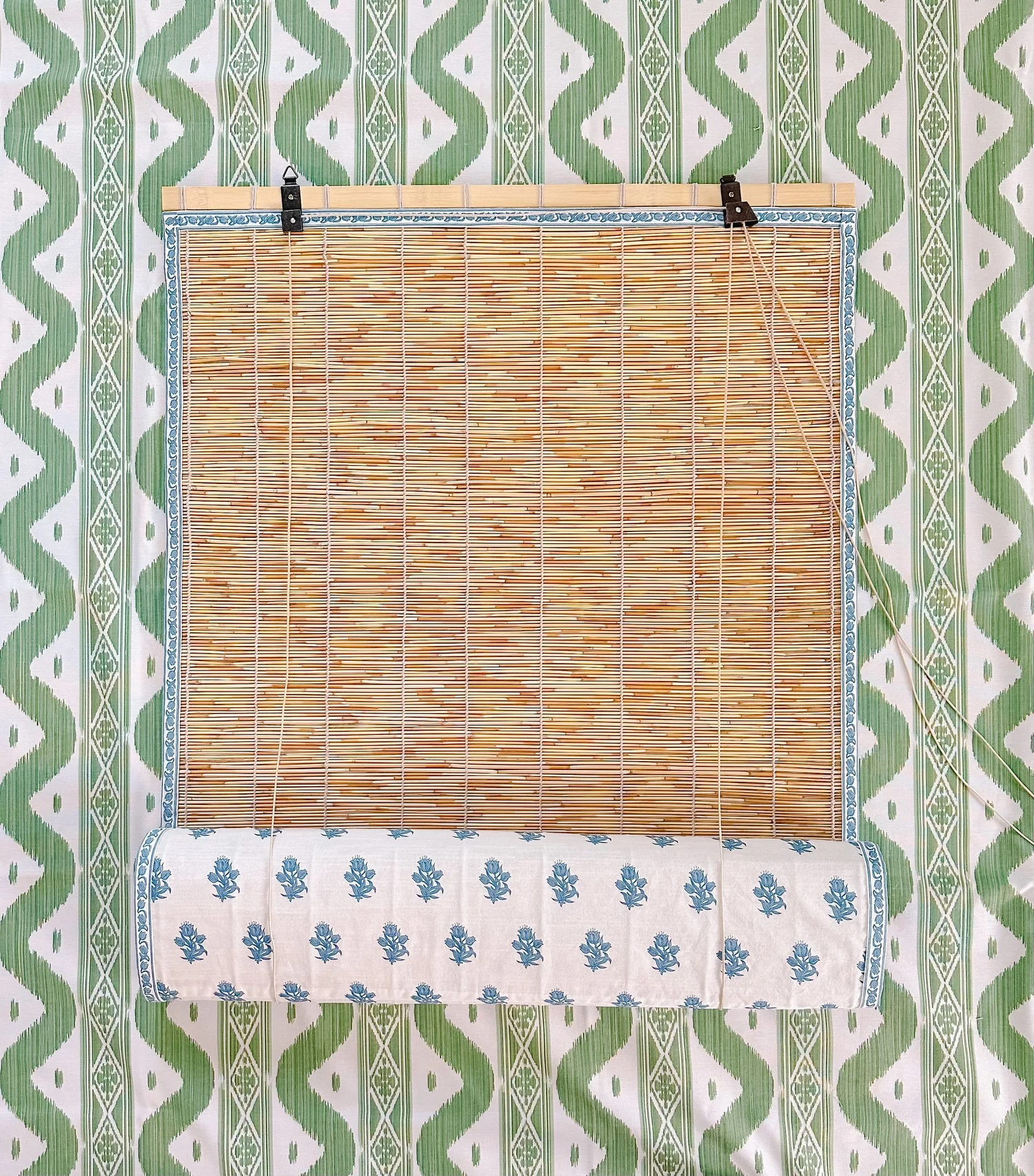 Fabric Lined Bamboo Reed Shade — Renee Cusano Design