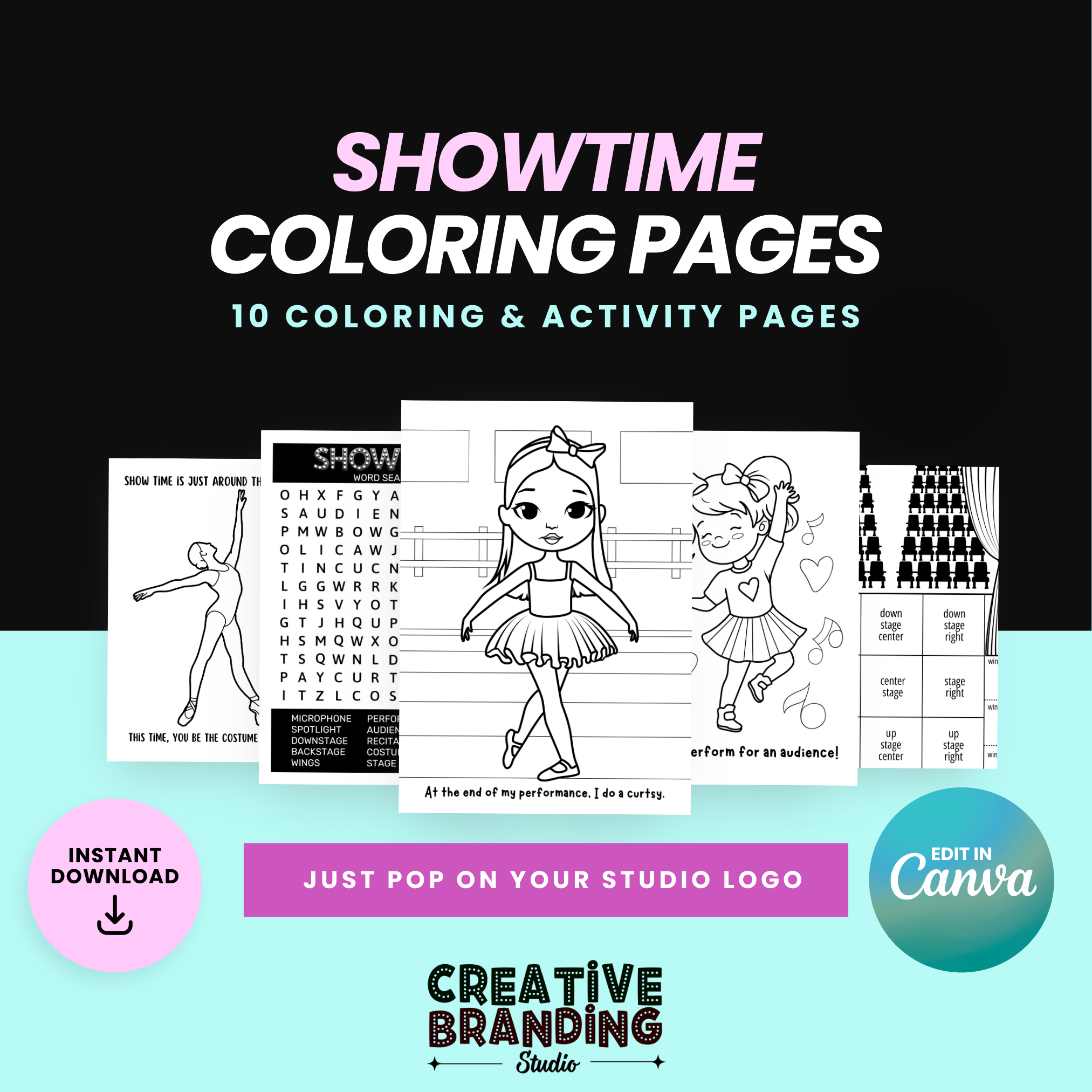 recital coloring pages — Creative Branding Studio